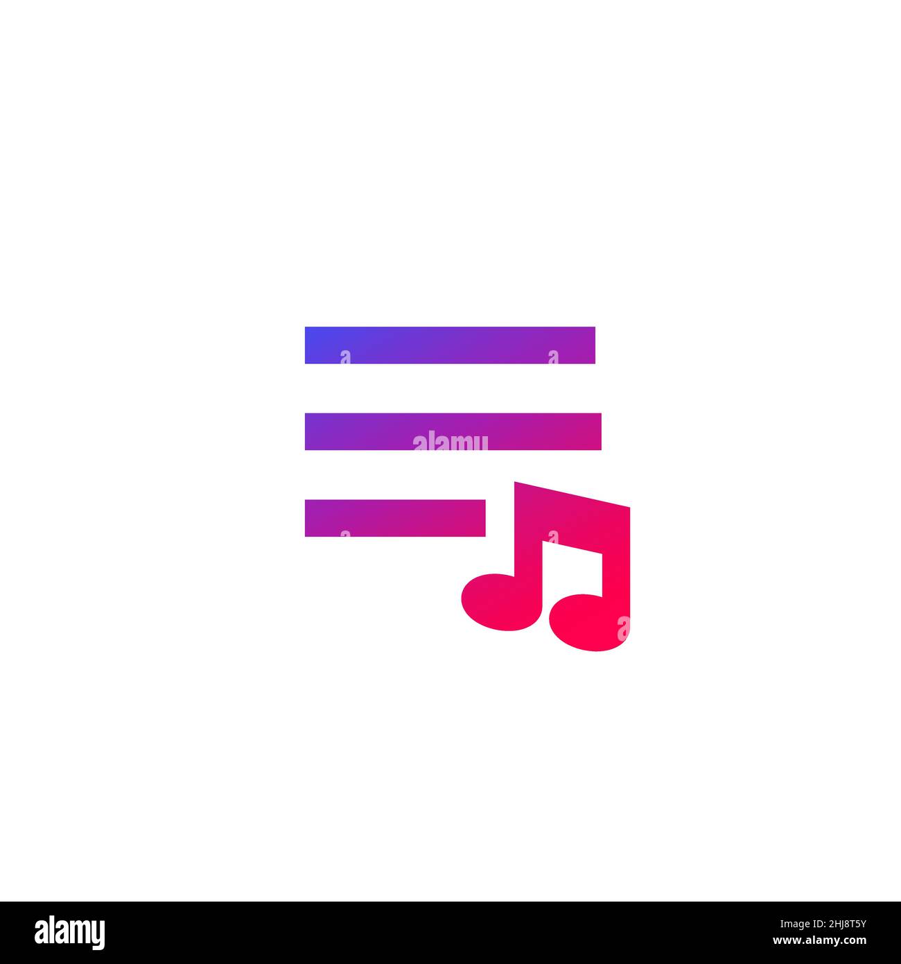 Web online playlist icon Cut Out Stock Images & Pictures - Alamy