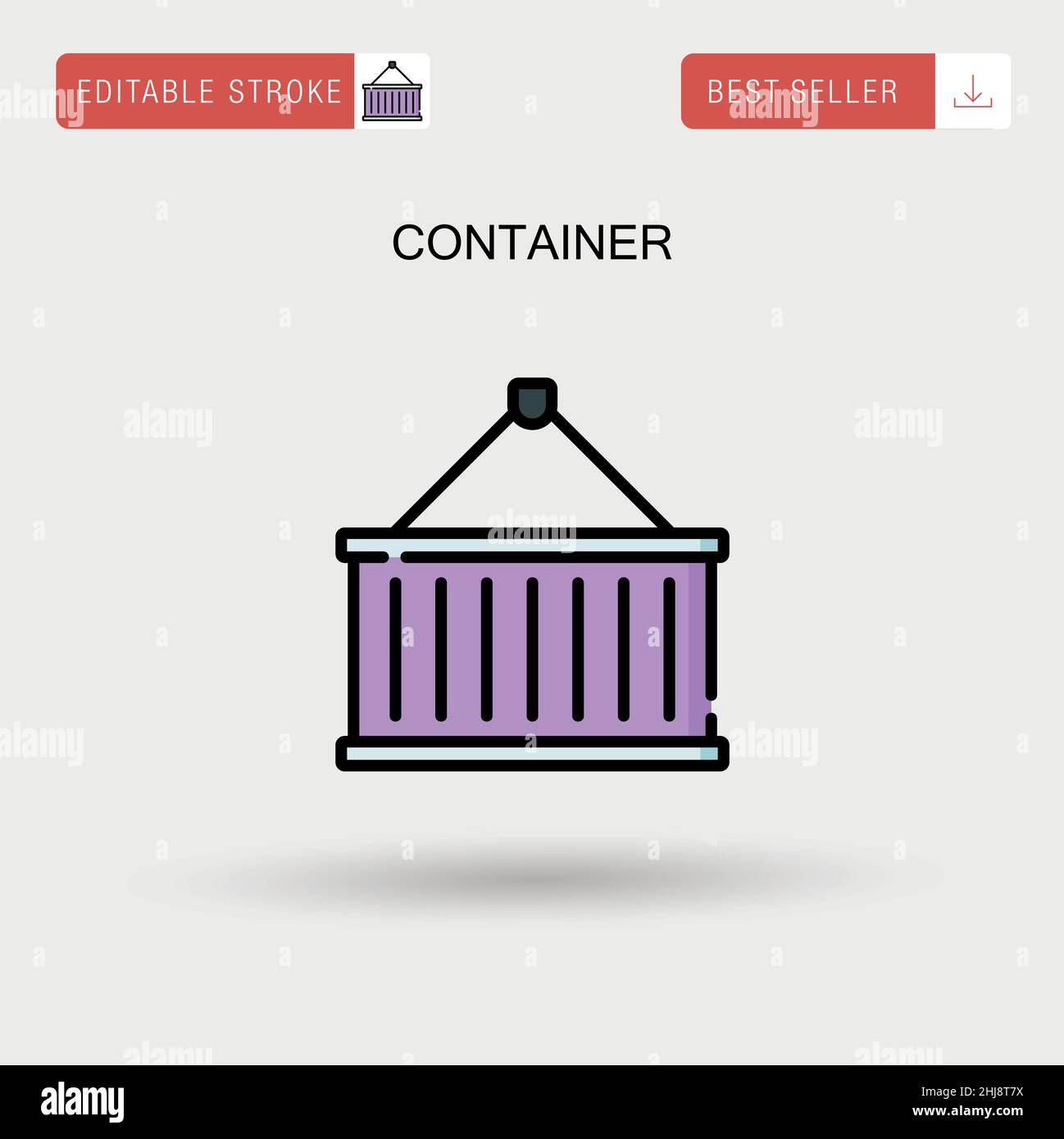 Container Simple vector icon Stock Vector Image & Art - Alamy