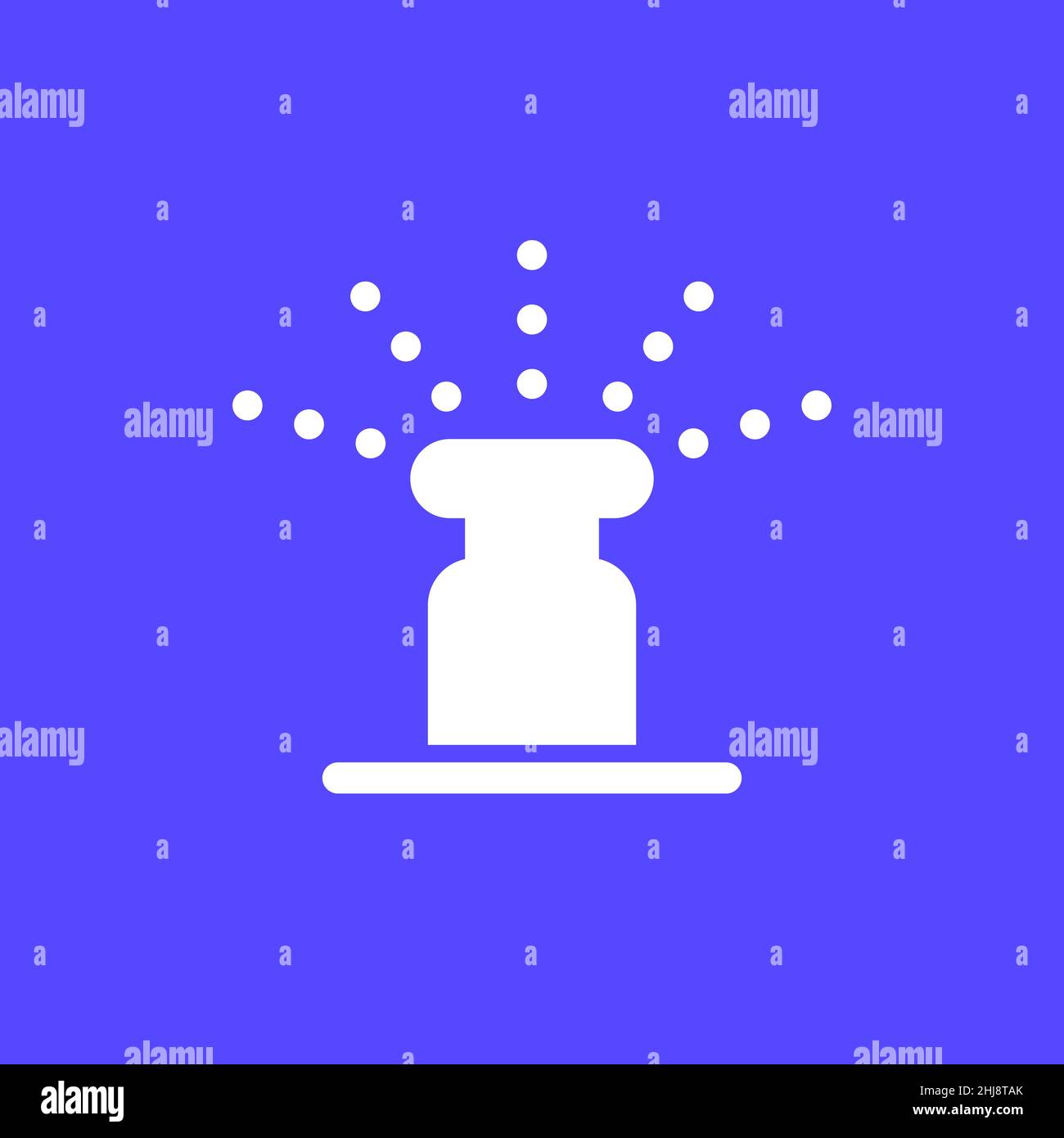 water sprinkler, irrigation icon for web, vector Stock Vector Image ...