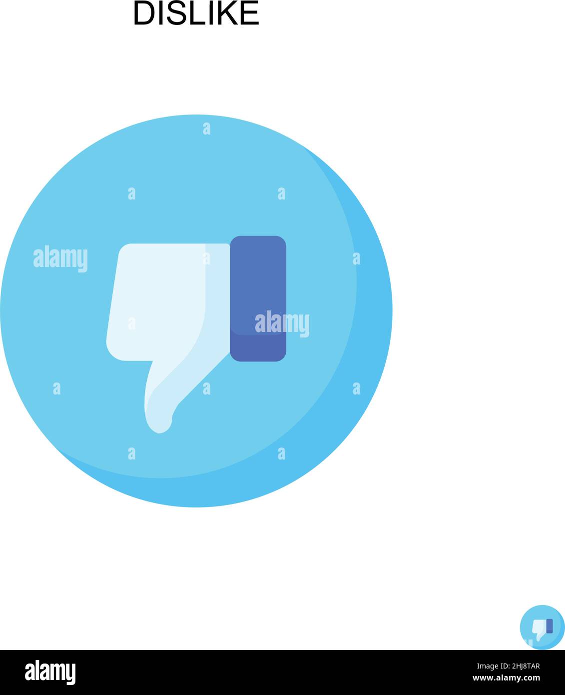 Dislike Simple vector icon. Illustration symbol design template for web ...