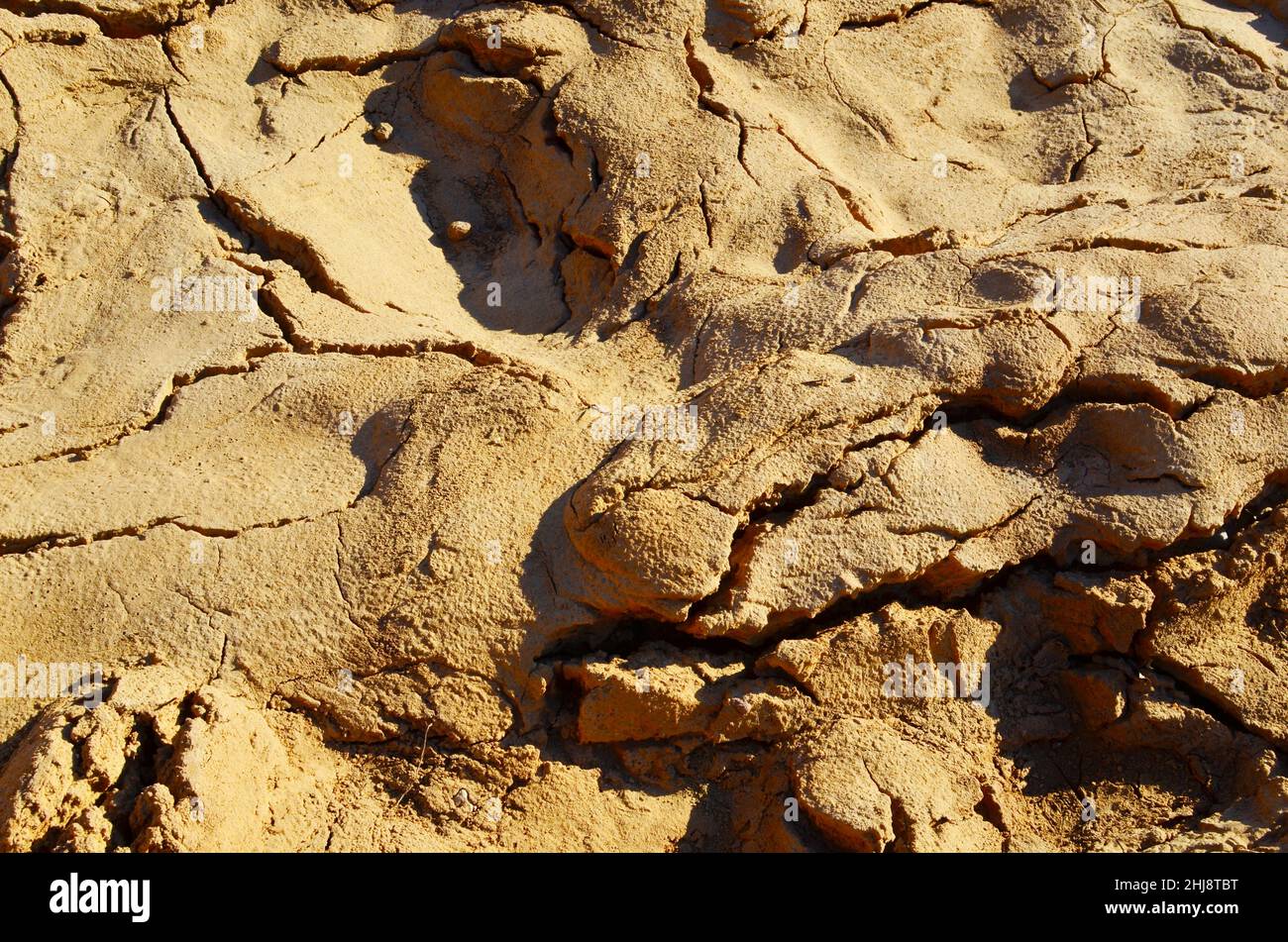 Sand background structure. Rock texture during earthworks. Sand and ...