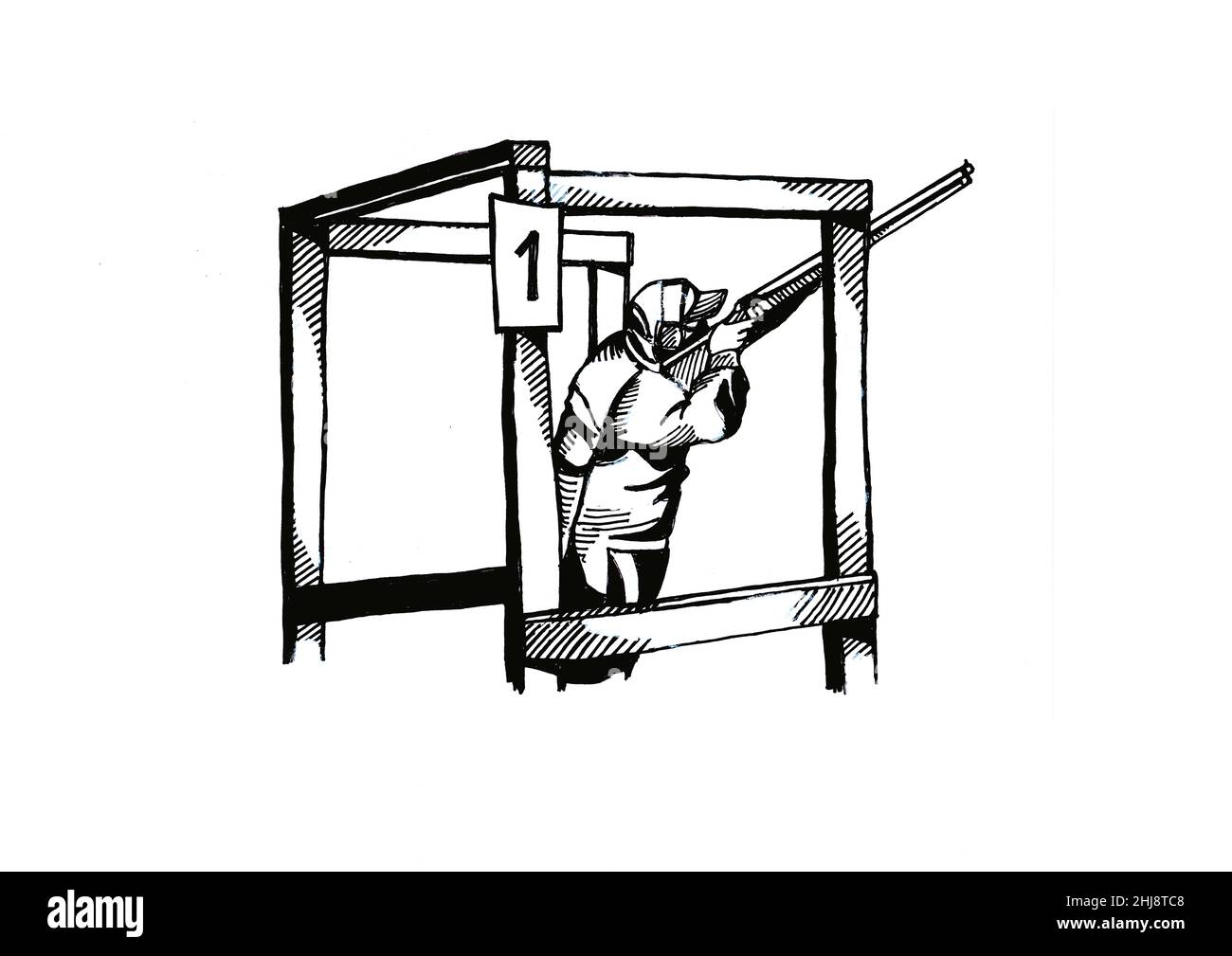Clay shooting Cut Out Stock Images & Pictures - Alamy