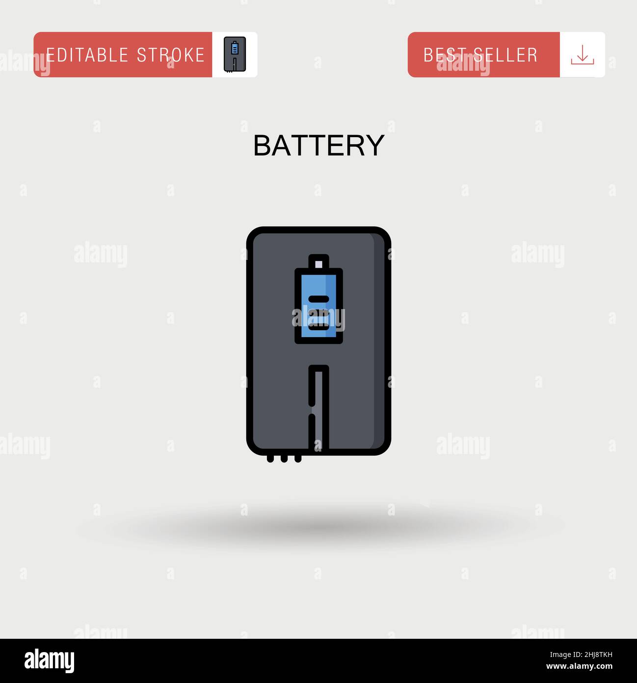 Electrical alkaline battery concept Stock Vector Images - Alamy