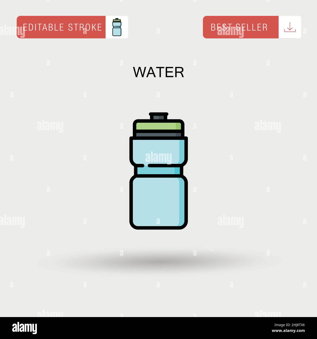 Water Simple vector icon Stock Vector Image & Art - Alamy
