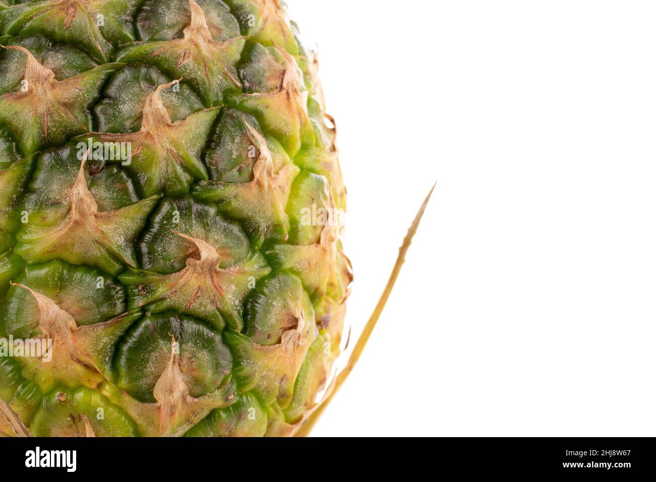One ripe organic pineapple, close-up, isolated on white Stock Photo - Alamy