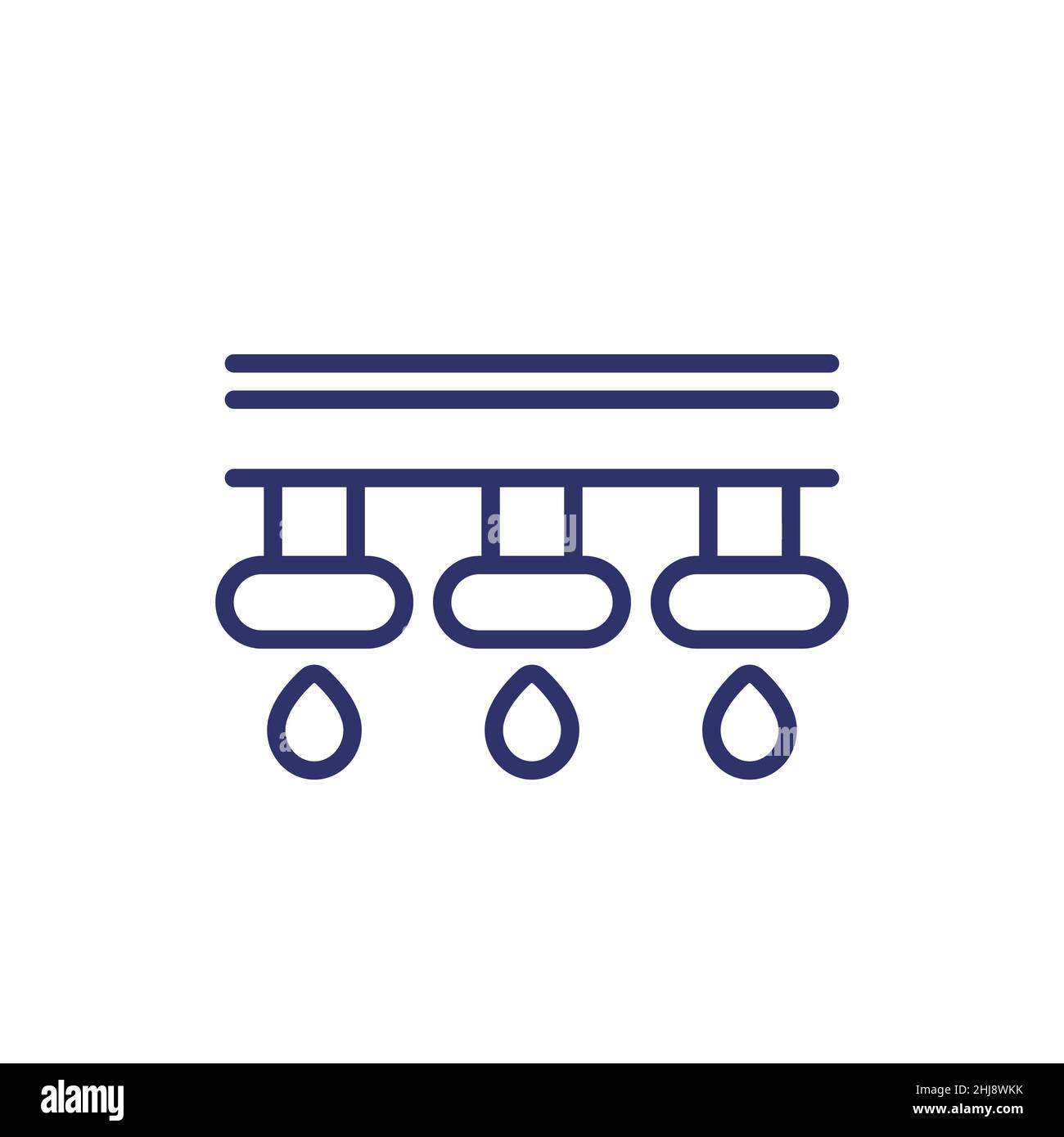 irrigation system line icon on white Stock Vector Image & Art - Alamy