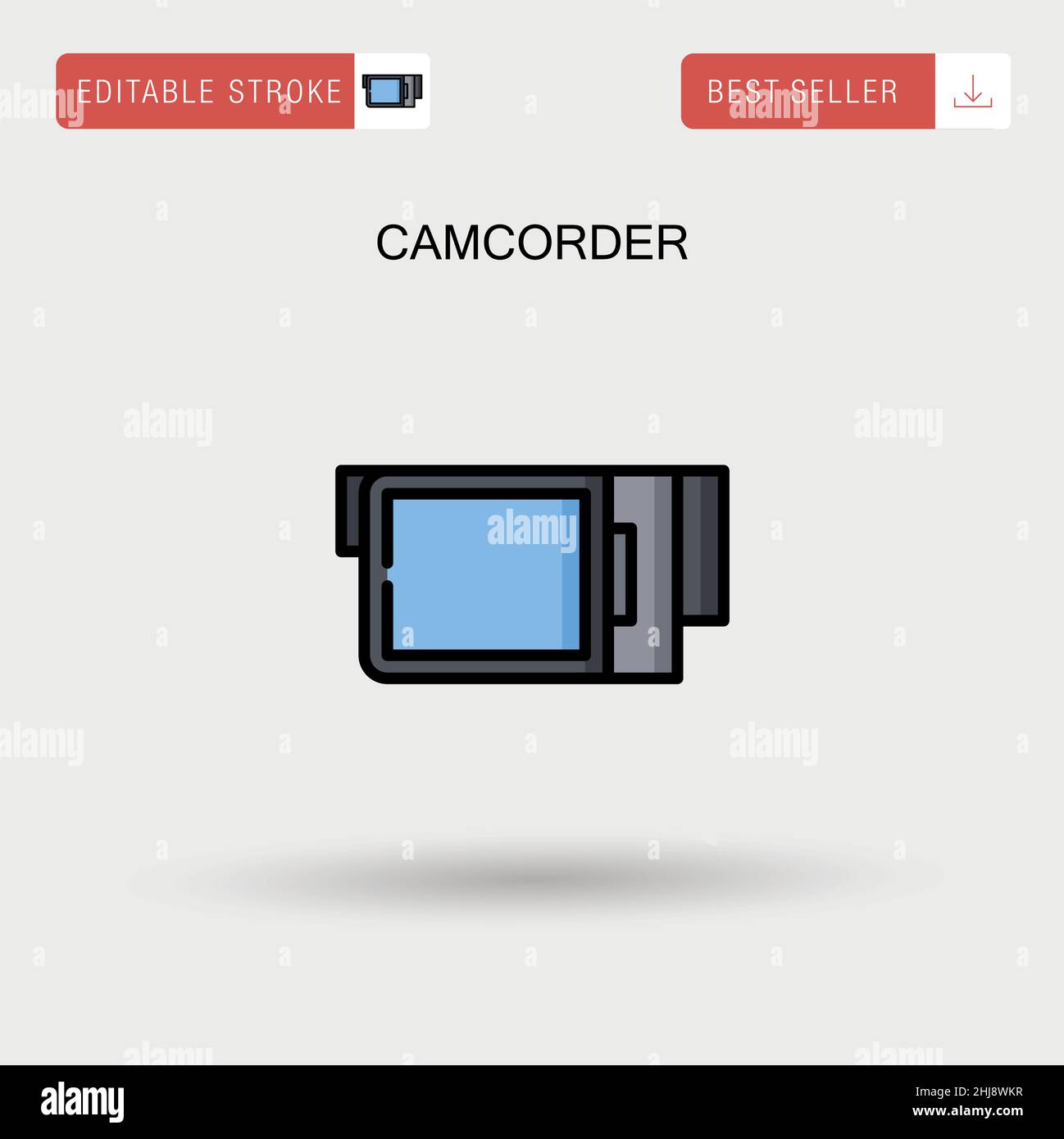 Camcorder Simple vector icon Stock Vector Image & Art - Alamy
