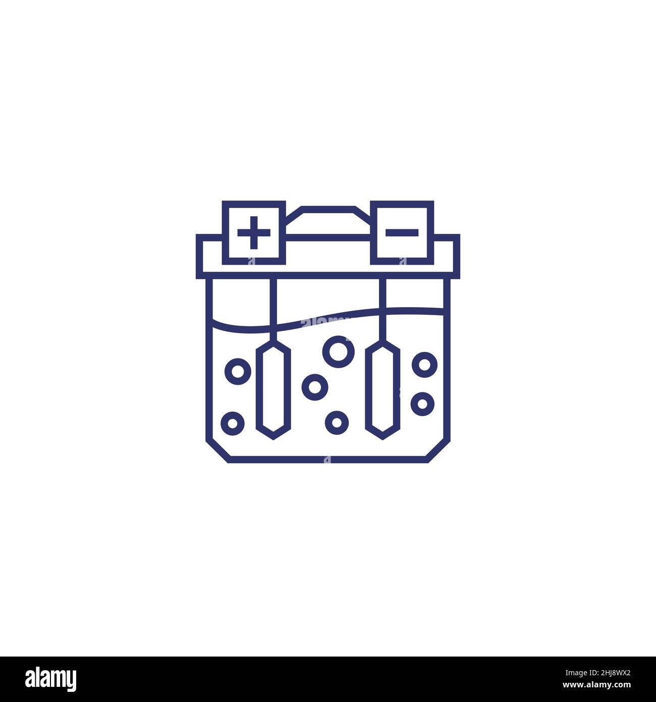 Electrolysis experiment Stock Vector Images - Alamy