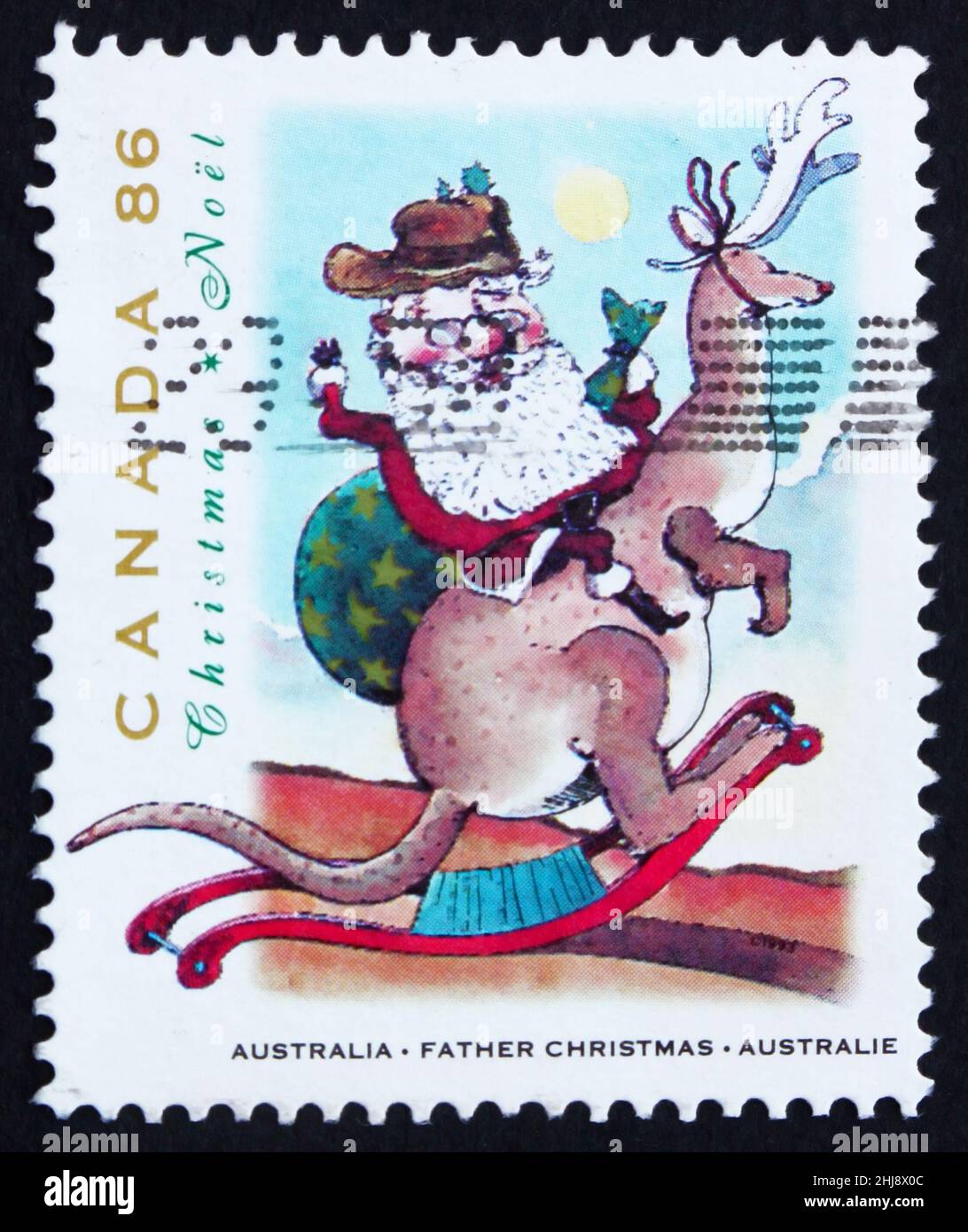 CANADA - CIRCA 1993: a stamp printed in the Canada shows Father ...