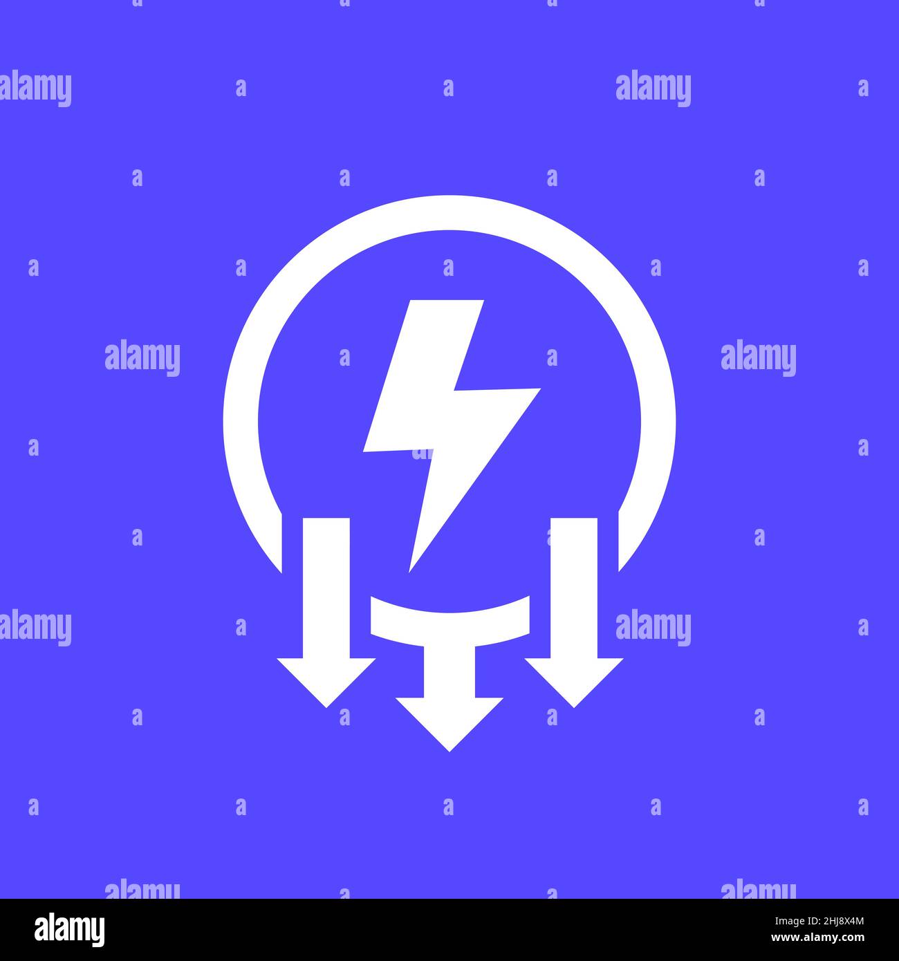 power consumption decrease icon, electricity sign Stock Vector Image & Art - Alamy