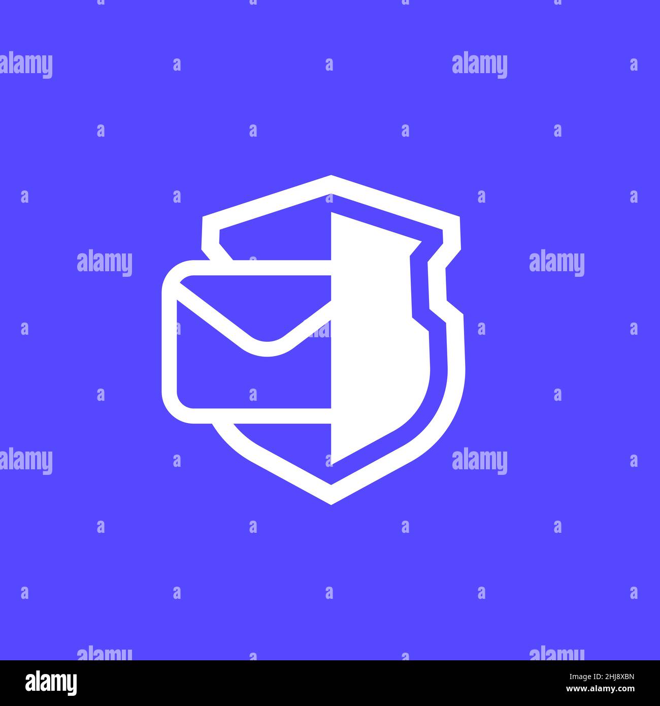 secure mail, email icon with a shield Stock Vector Image & Art - Alamy
