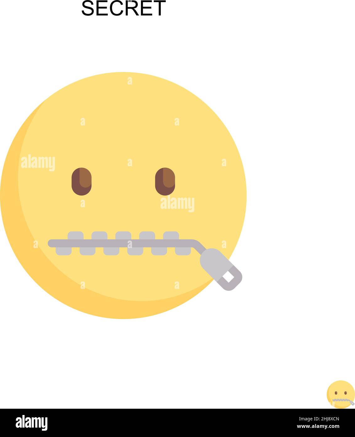 Secret Simple vector icon. Illustration symbol design template for web ...