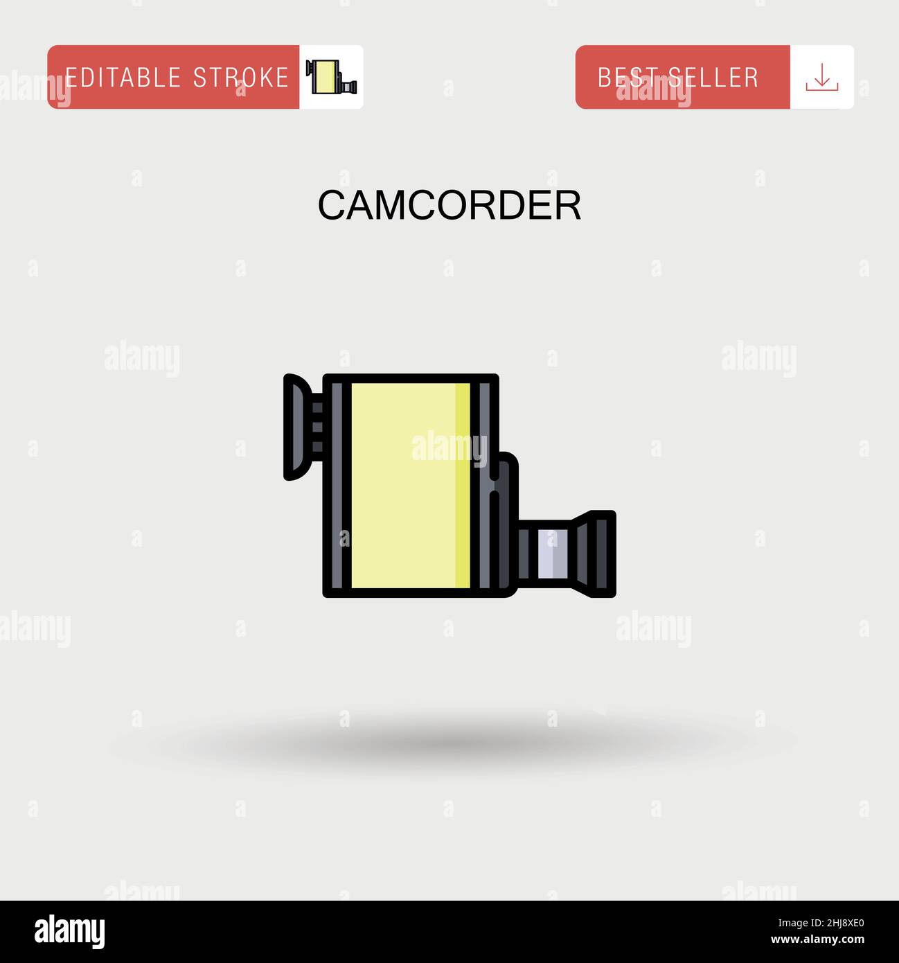 Camcorder Simple vector icon Stock Vector Image & Art - Alamy