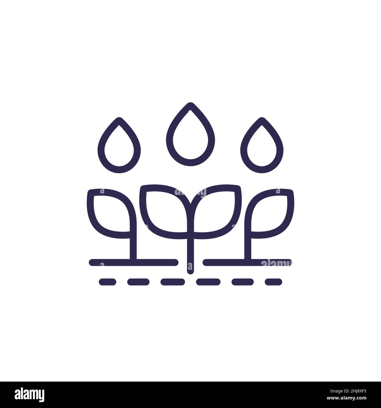 Drip irrigation farm Stock Vector Images - Alamy