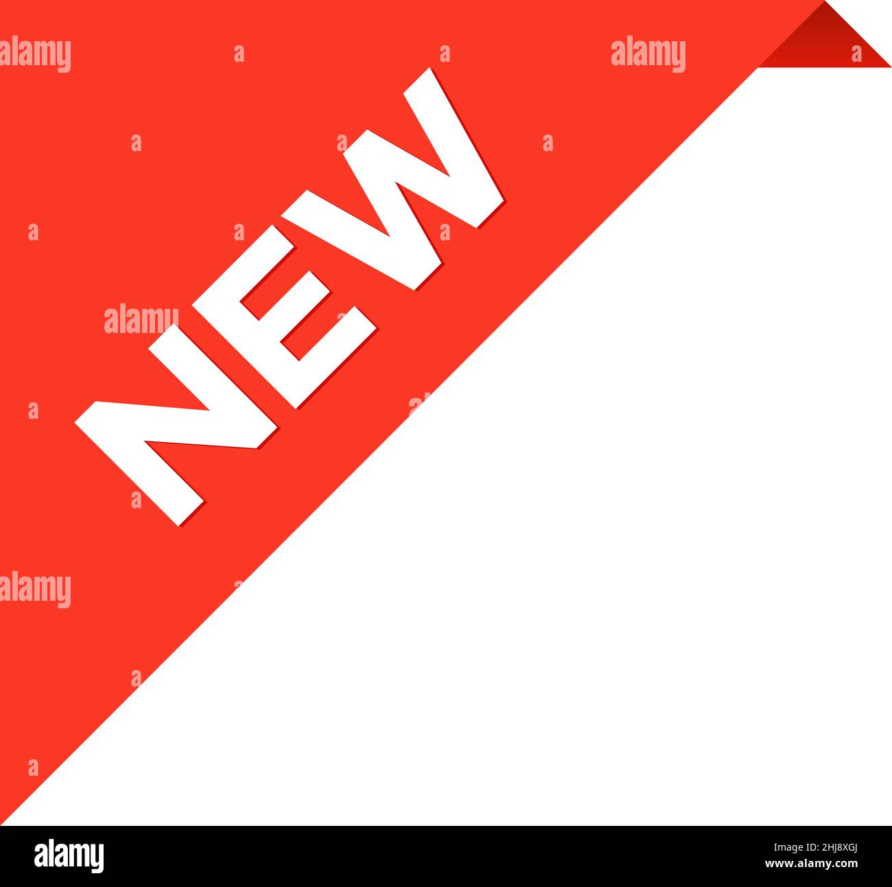 New corner mark. Latest product promotion label Stock Vector Image ...