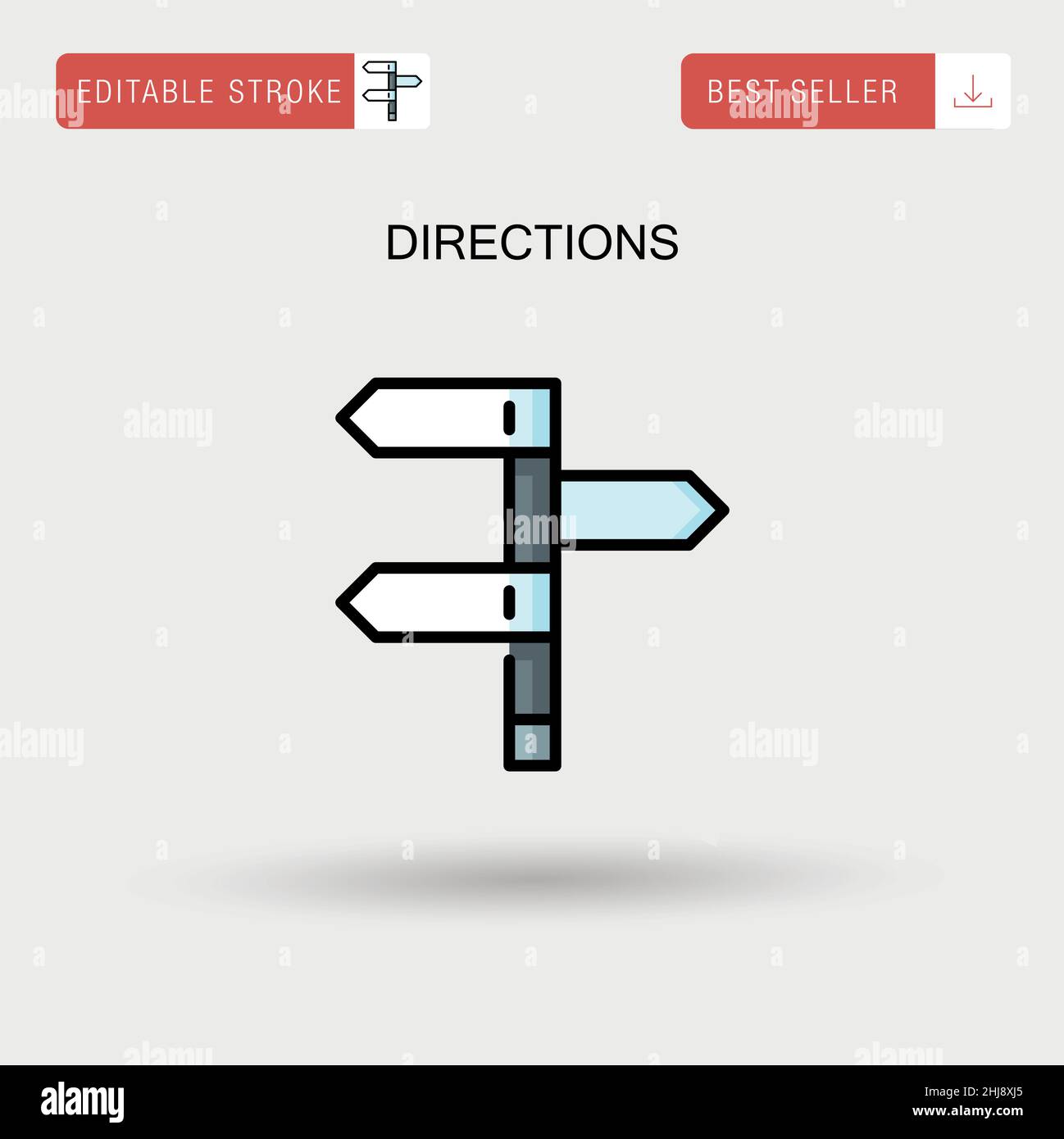 Directions Simple vector icon Stock Vector Image & Art - Alamy
