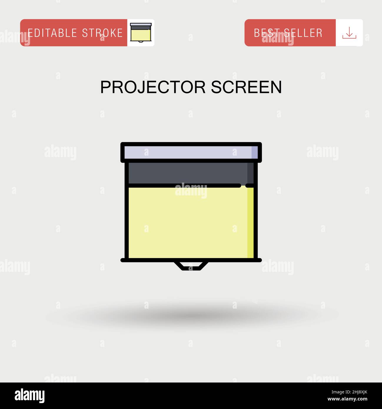 Projector screen Simple vector icon Stock Vector Image & Art - Alamy