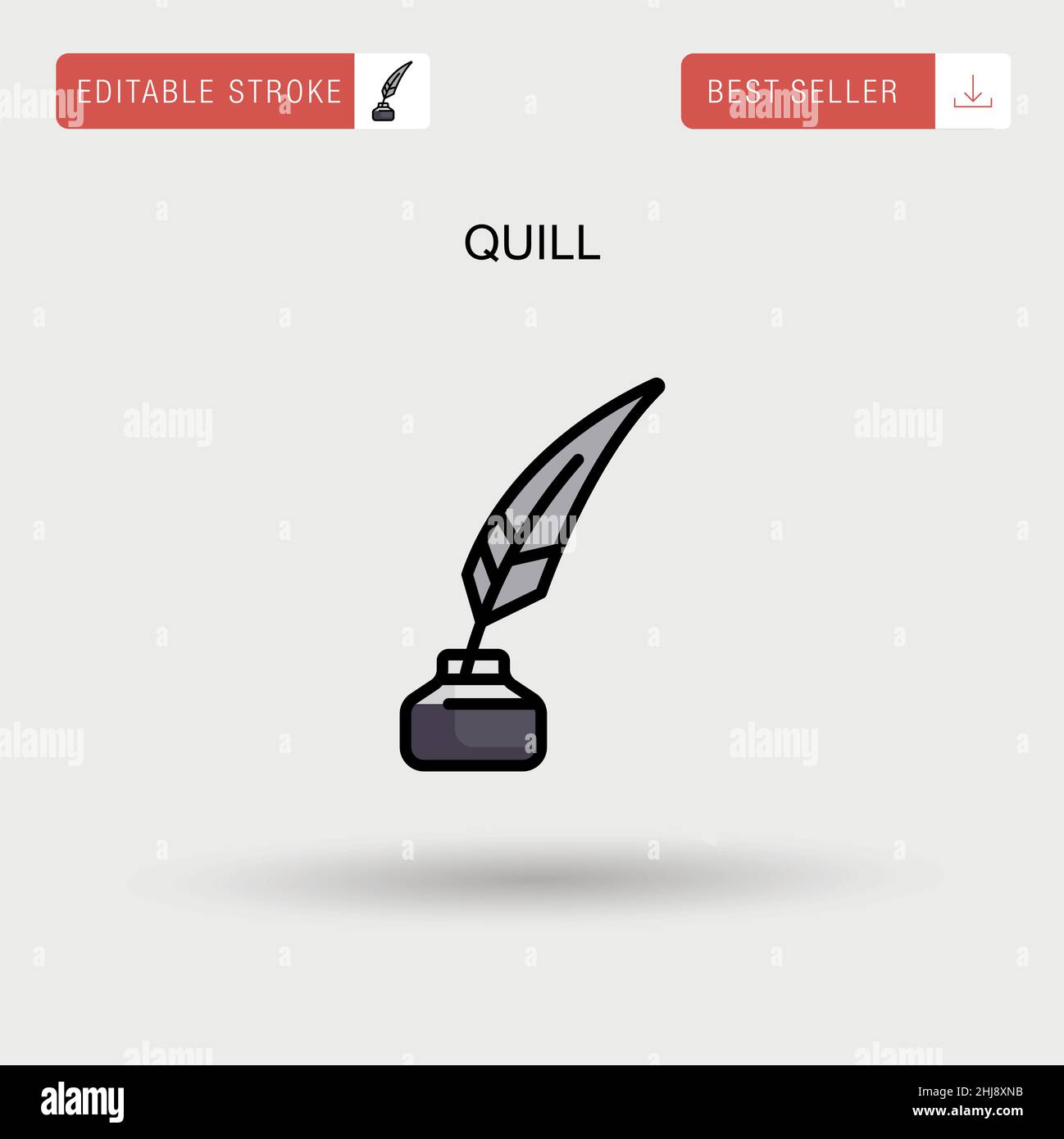 History writing quill Stock Vector Images - Alamy
