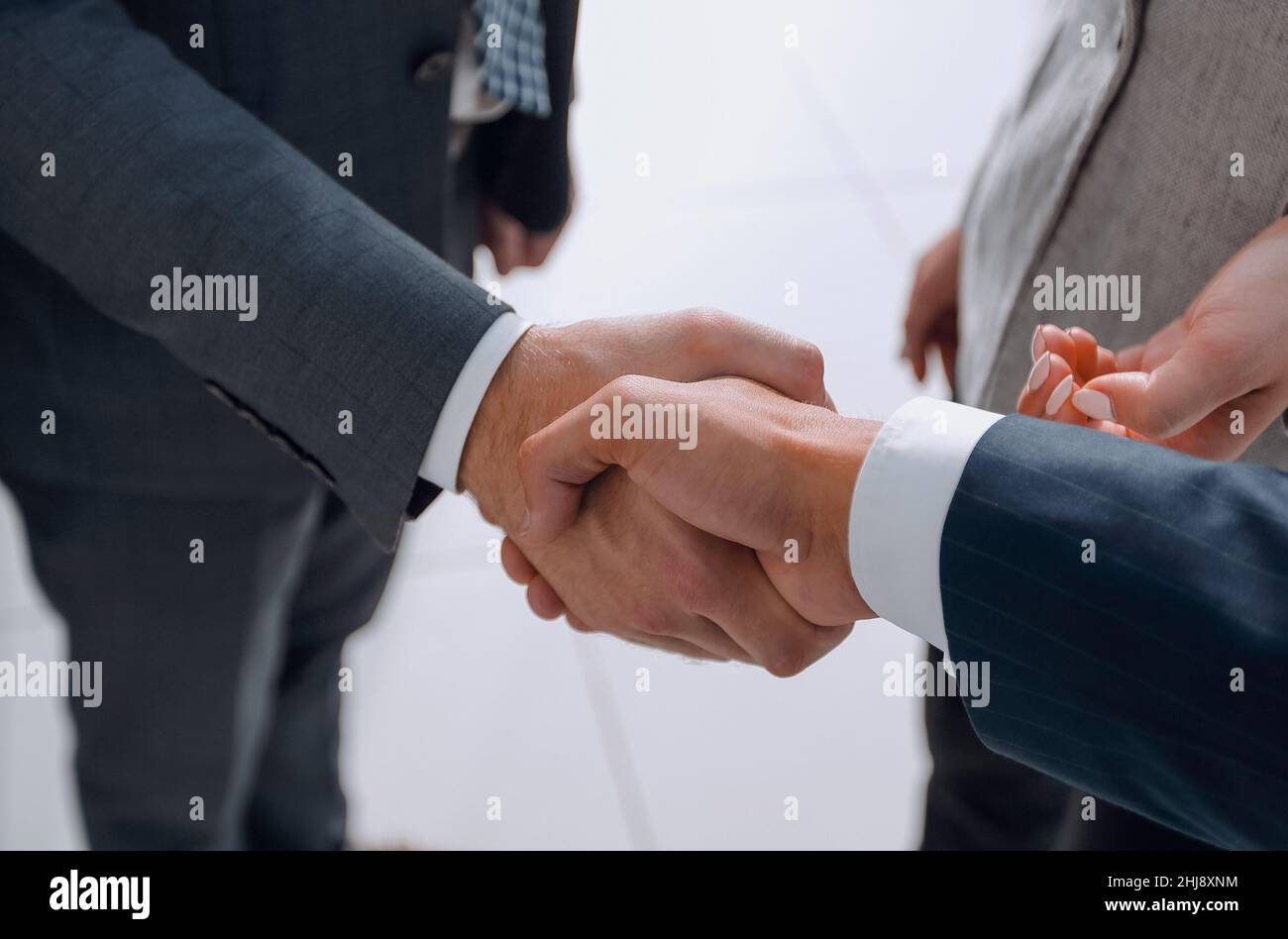 closeup.handshake of business people Stock Photo - Alamy
