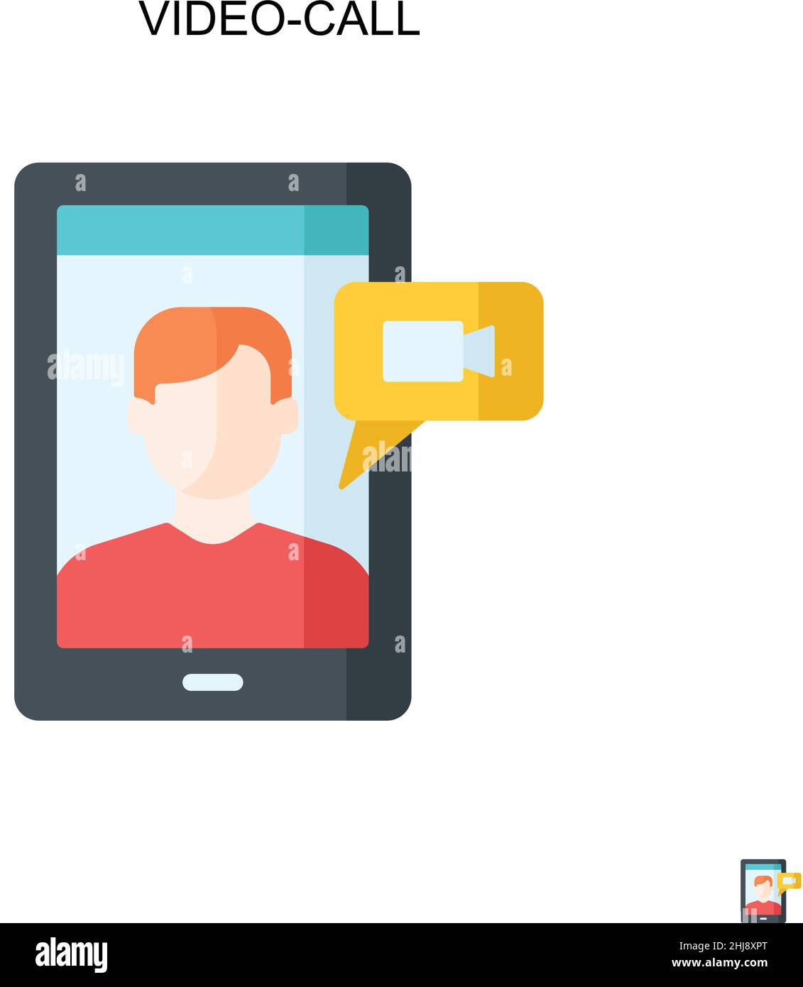Video call screen Stock Vector Images - Alamy