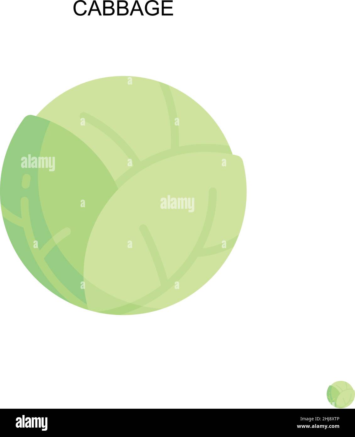 Cabbage leaf Stock Vector Images - Alamy