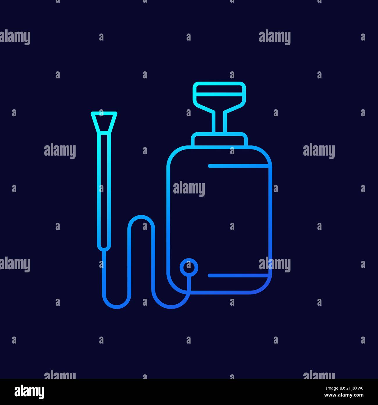 pesticide sprayer, herbicide line vector icon Stock Vector Image & Art ...