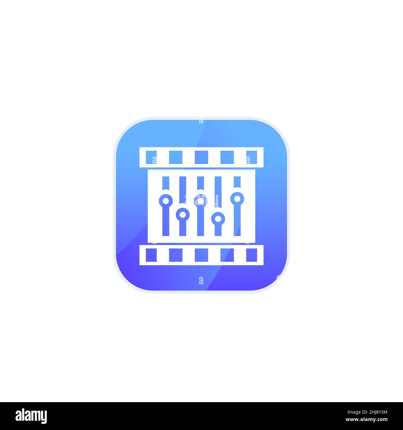 Video editor color icon Stock Vector Images - Alamy