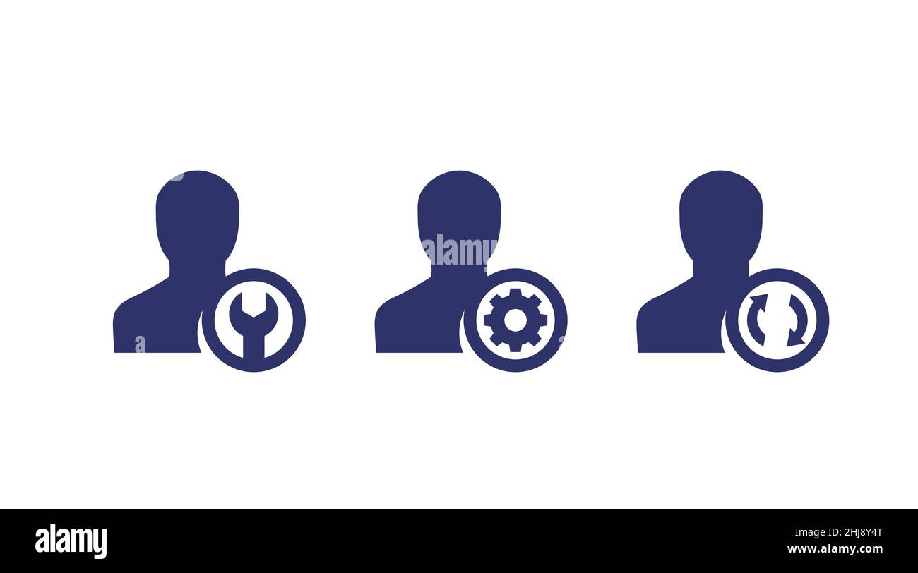 Account profile settings icons hi-res stock photography and images - Alamy