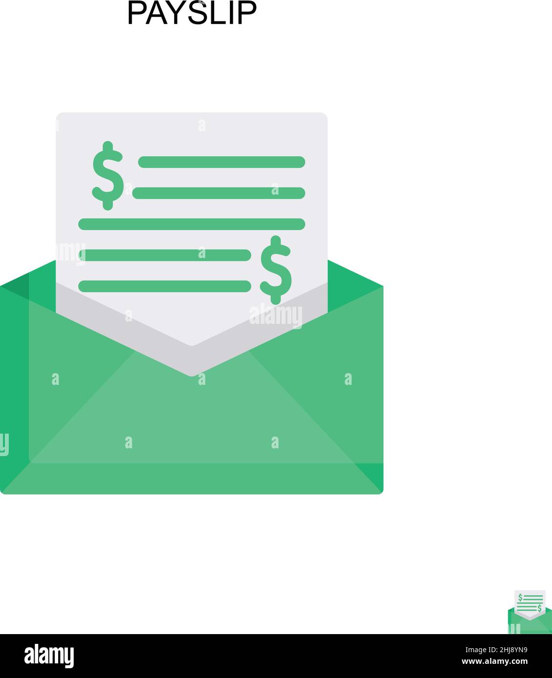 Pay slip wages Stock Vector Images - Alamy