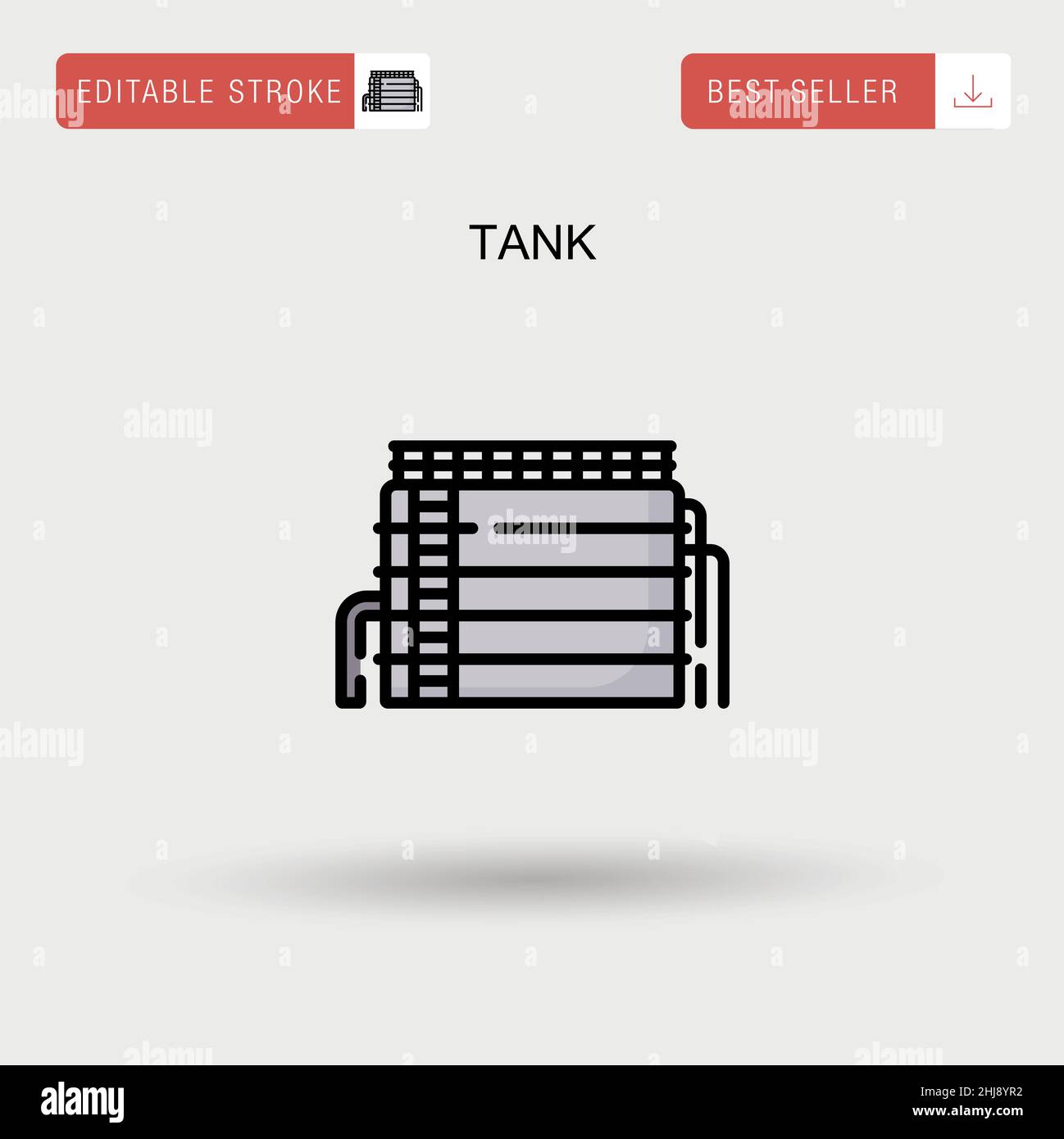 Tank Simple vector icon Stock Vector Image & Art - Alamy