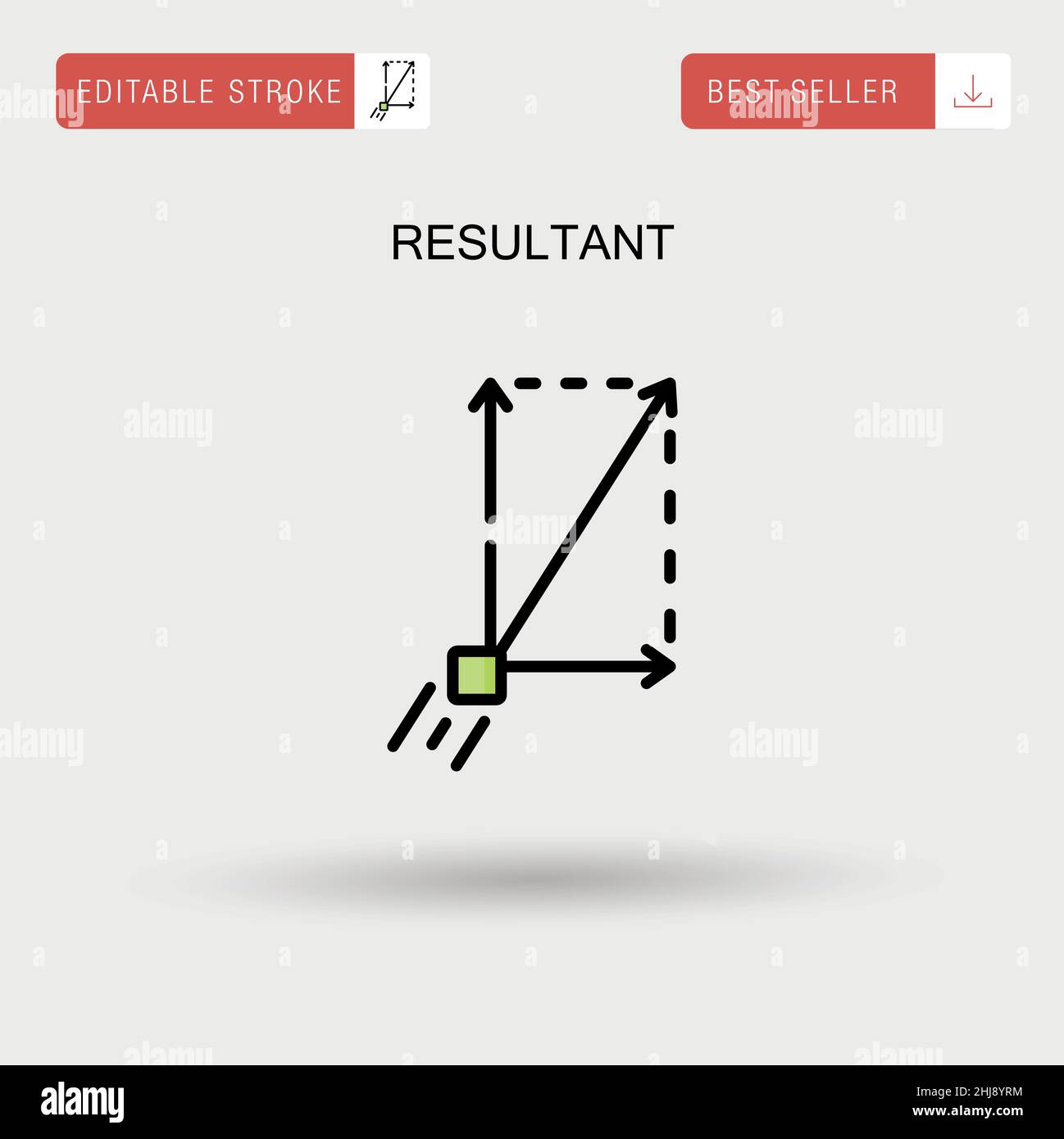 Resultant Simple vector icon Stock Vector Image & Art - Alamy