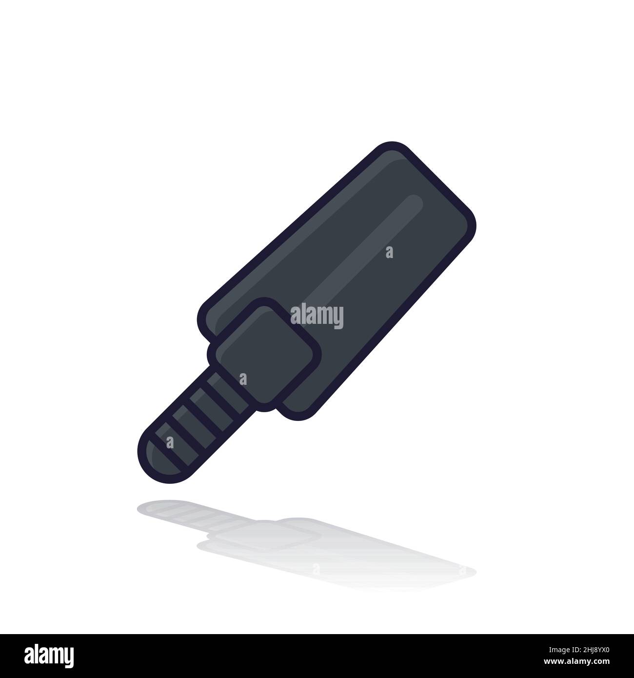metal detector icon with outline Stock Vector Image & Art - Alamy