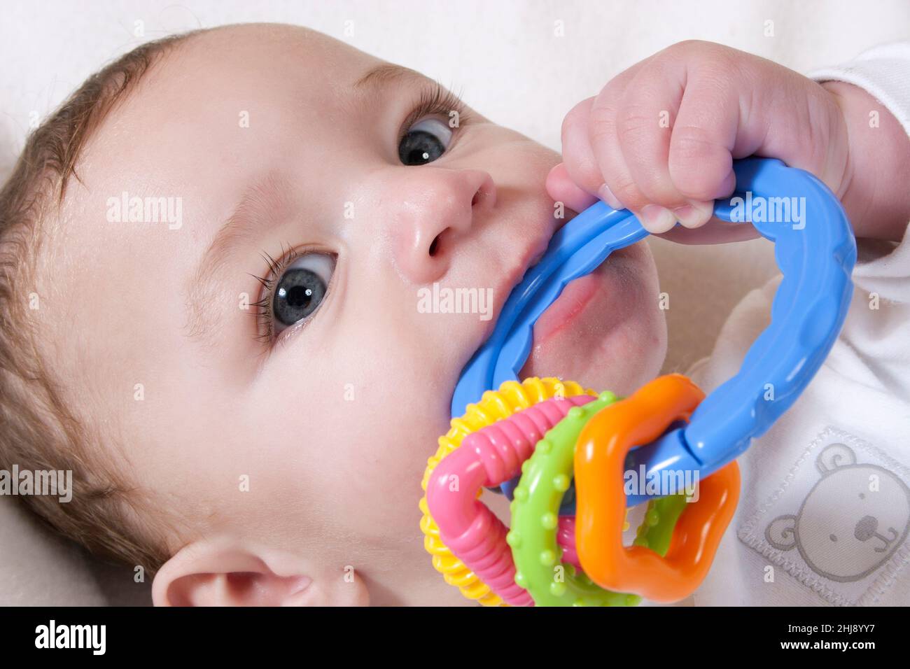 Teething rattle hi-res stock photography and images - Alamy