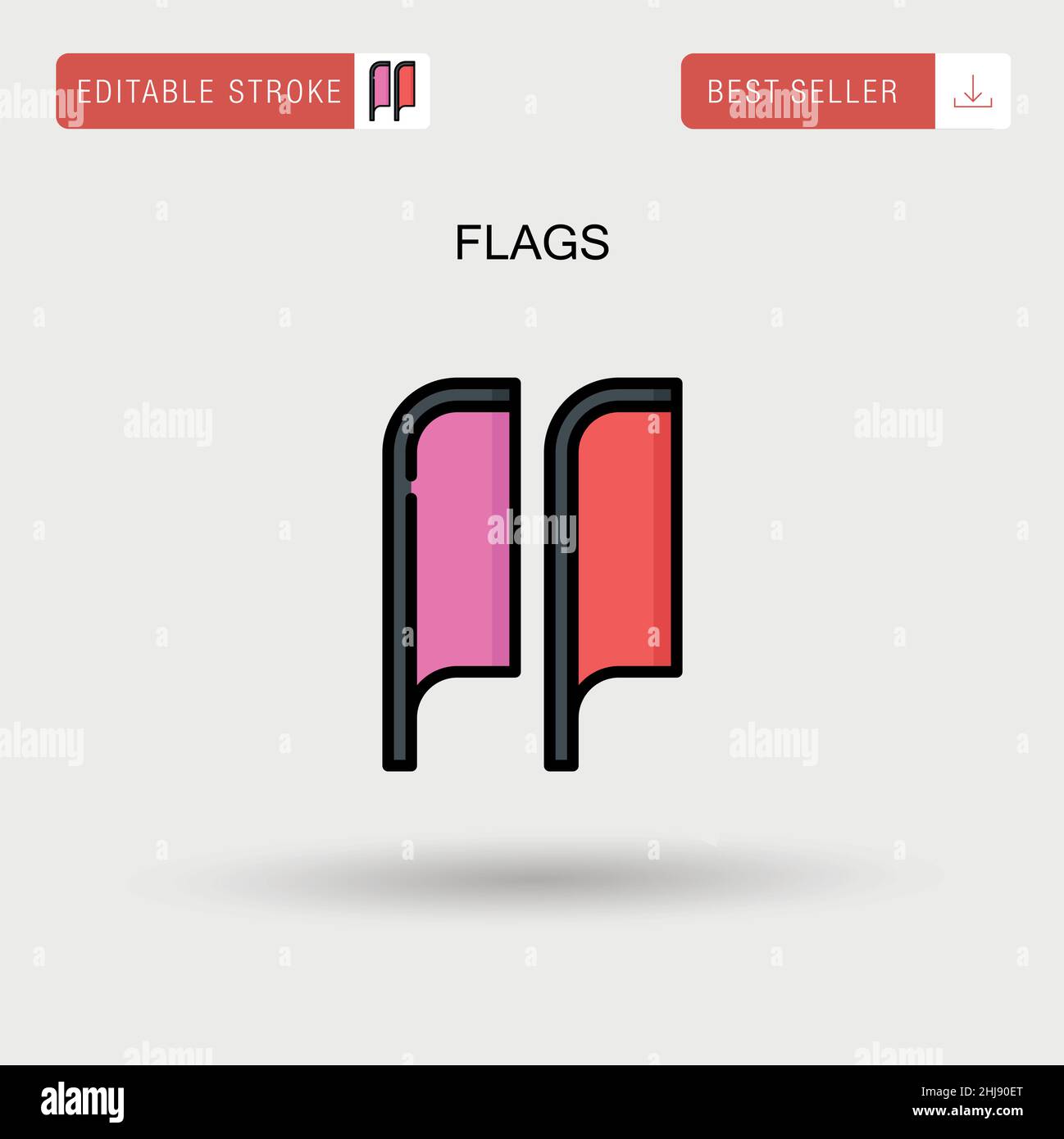 Flags Simple vector icon Stock Vector Image & Art - Alamy