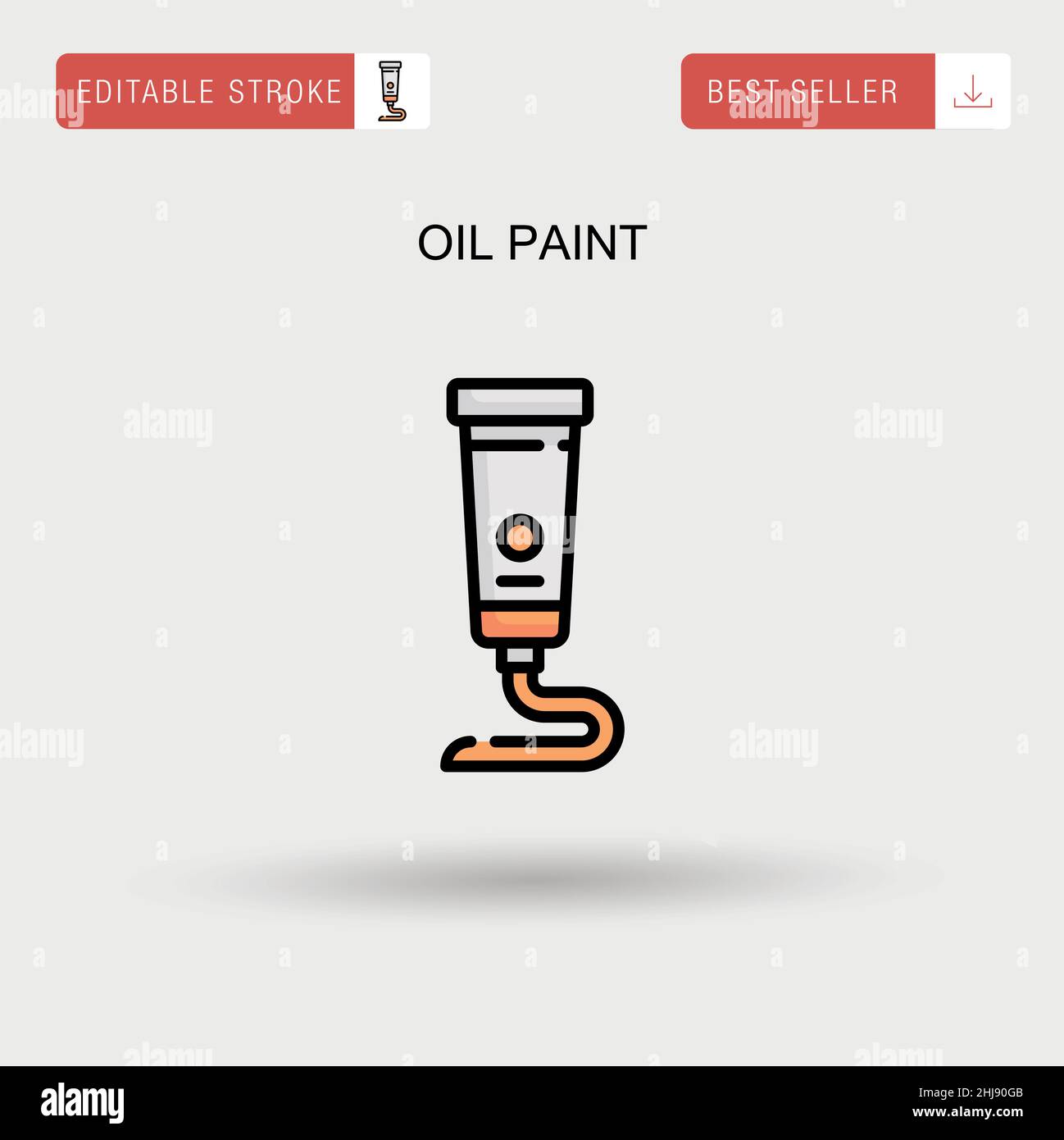 Texture white oil paint Stock Vector Images - Alamy