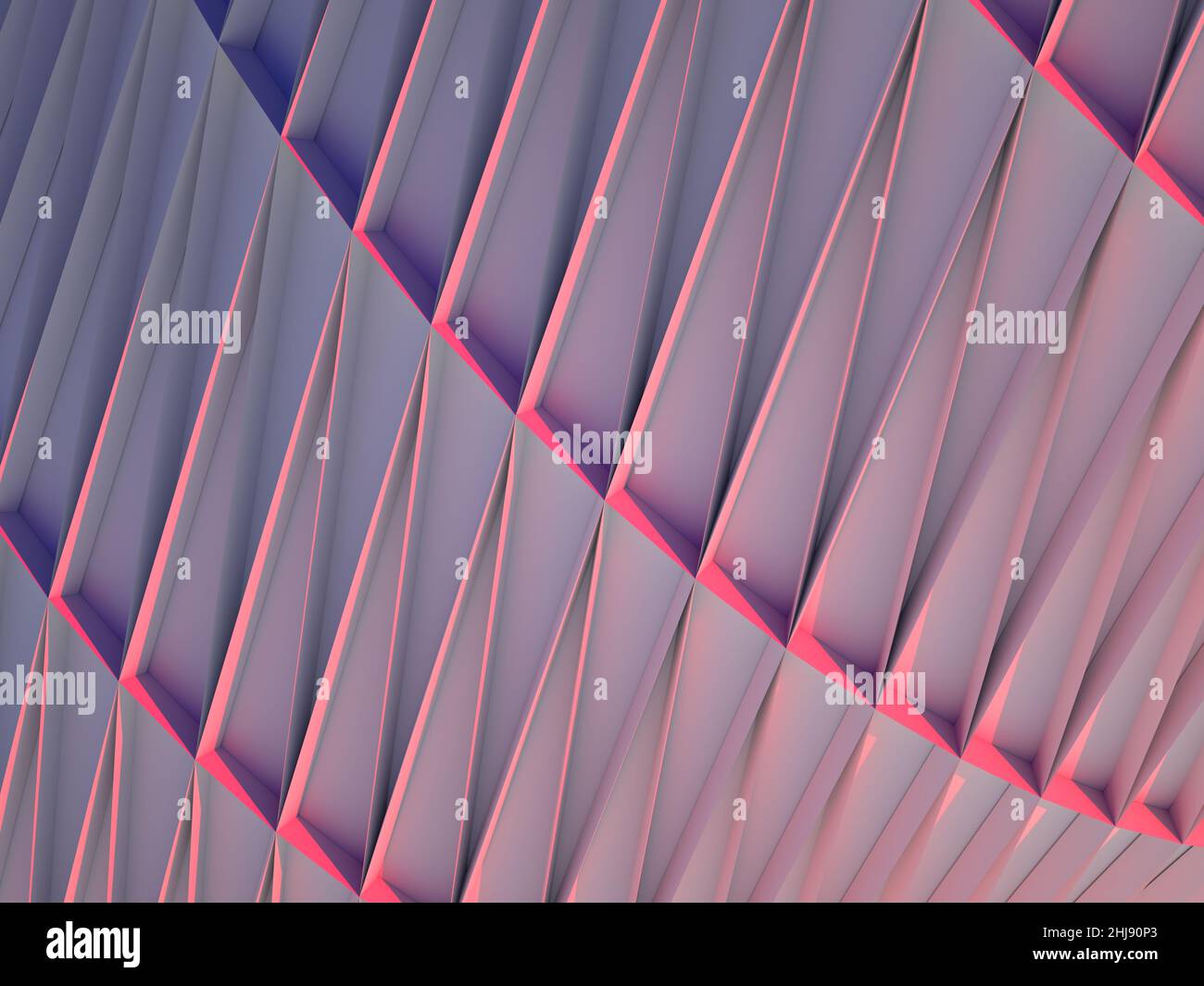 Abstract digital graphic background, parametric architectural structure with colorful ...