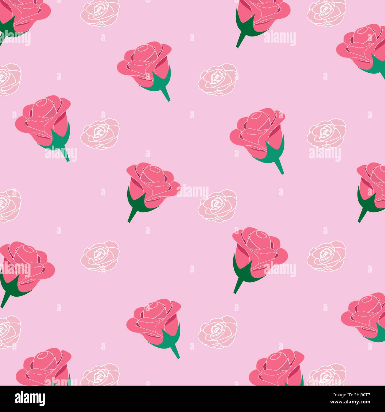 Dark pink rose pattern background Stock Vector Image & Art - Alamy