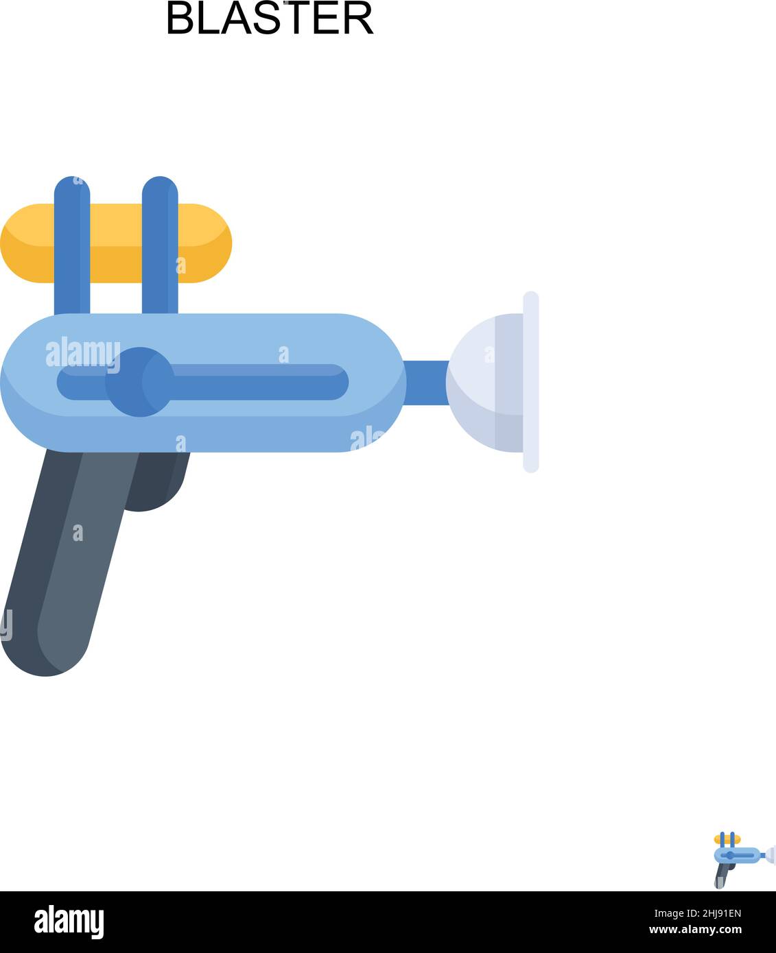 Blaster Simple vector icon. Illustration symbol design template for web ...