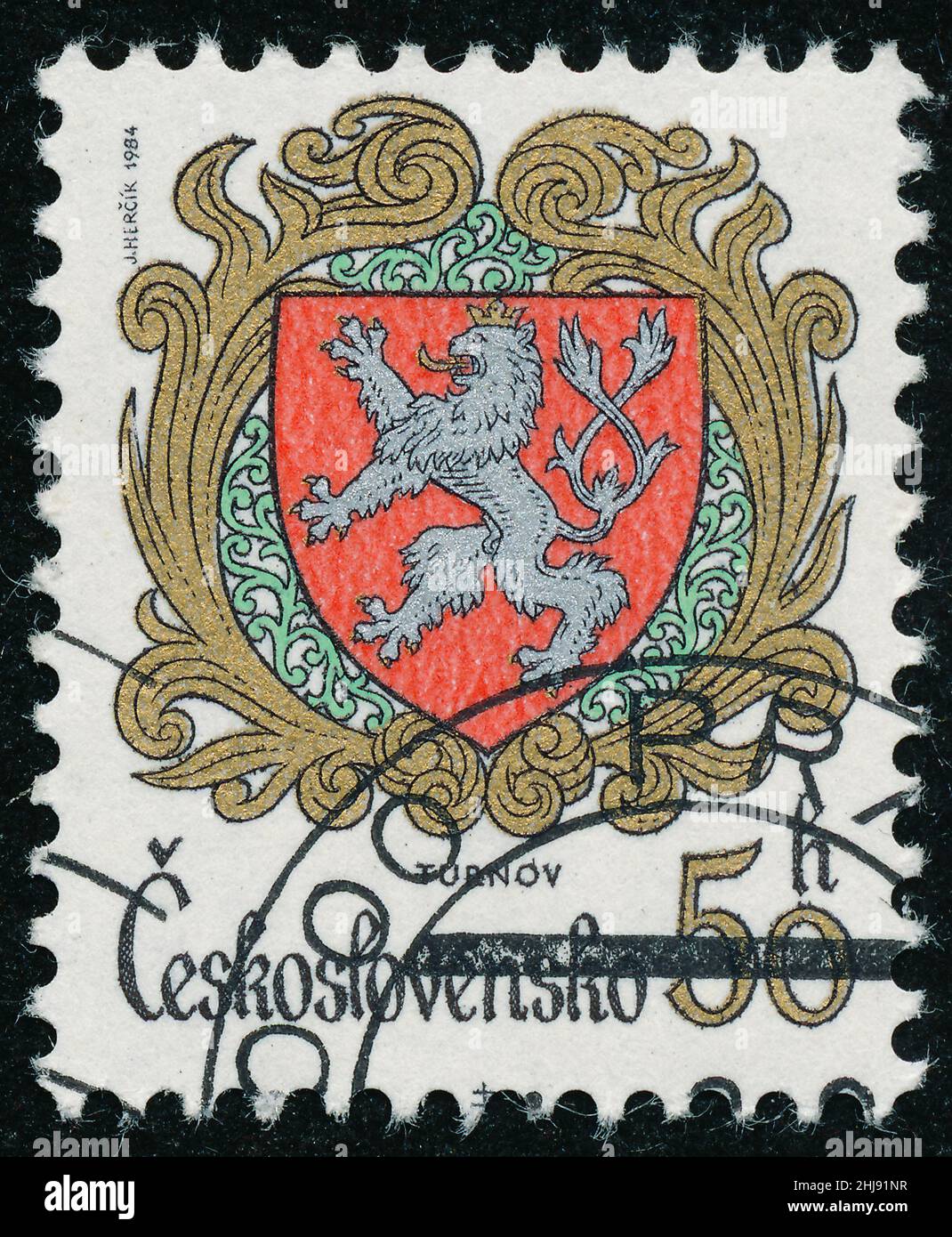 POLTAVA, UKRAINE - January 27, 2022. Vintage stamp printed in ...