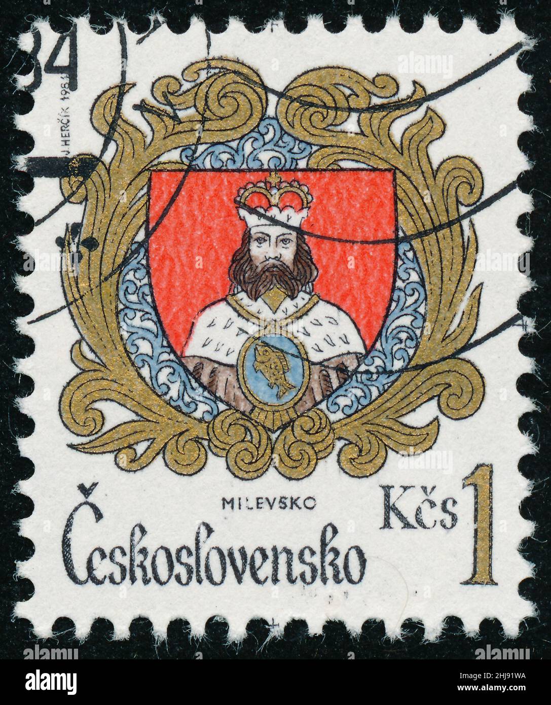 POLTAVA, UKRAINE - January 27, 2022. Vintage stamp printed in ...