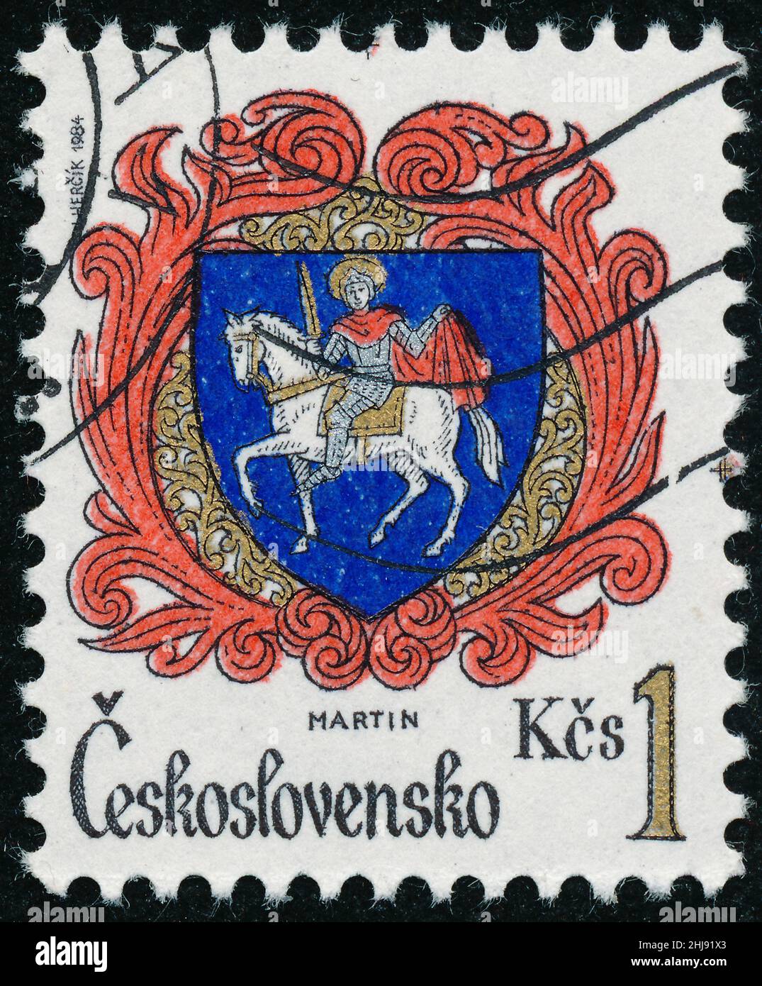 POLTAVA, UKRAINE - January 27, 2022. Vintage stamp printed in ...