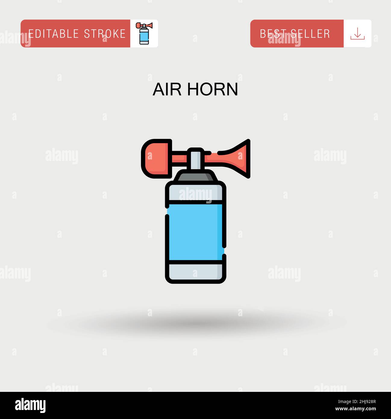 Air horn 3d Stock Vector Images - Alamy