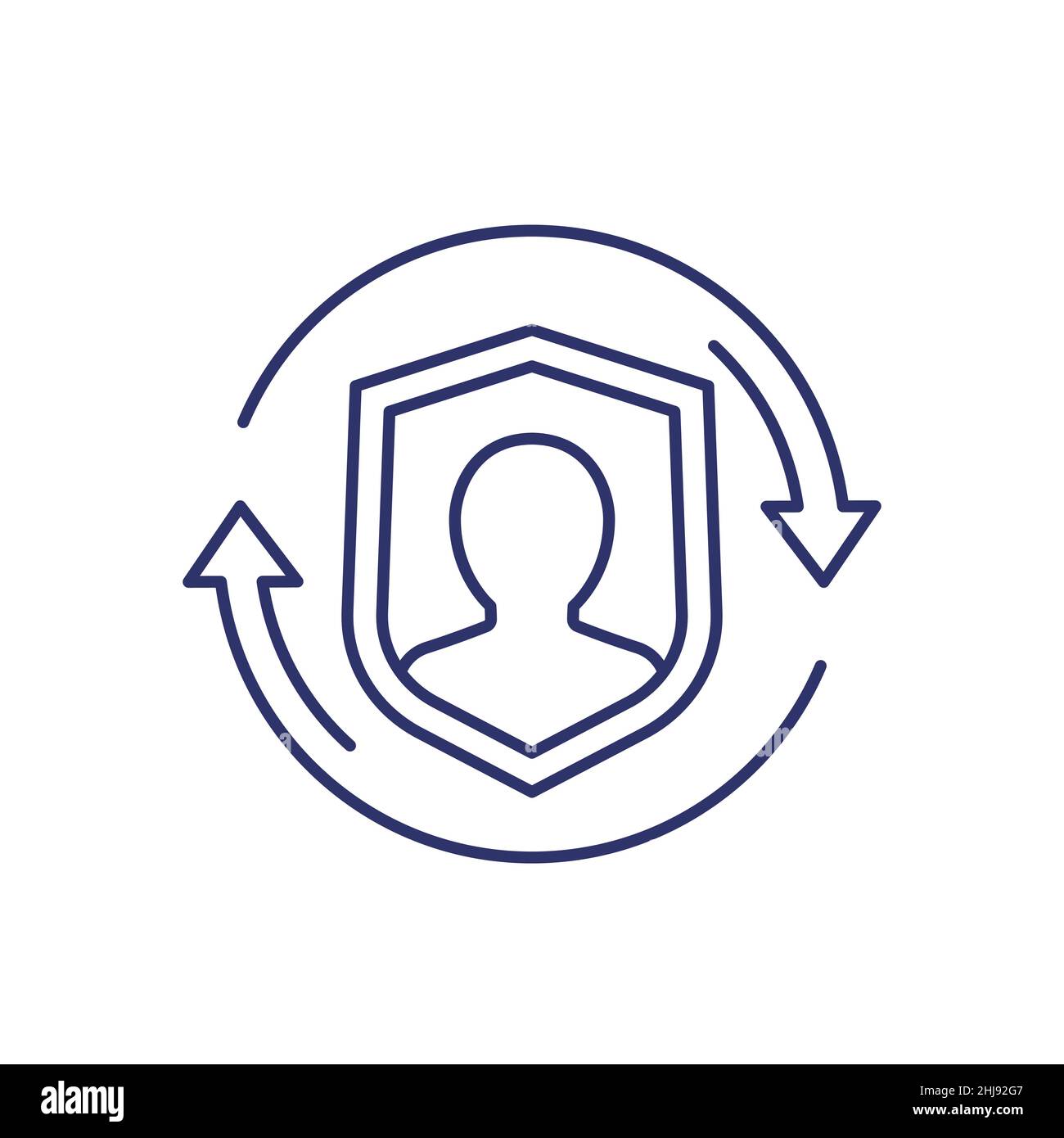 User privacy security line Cut Out Stock Images & Pictures - Alamy