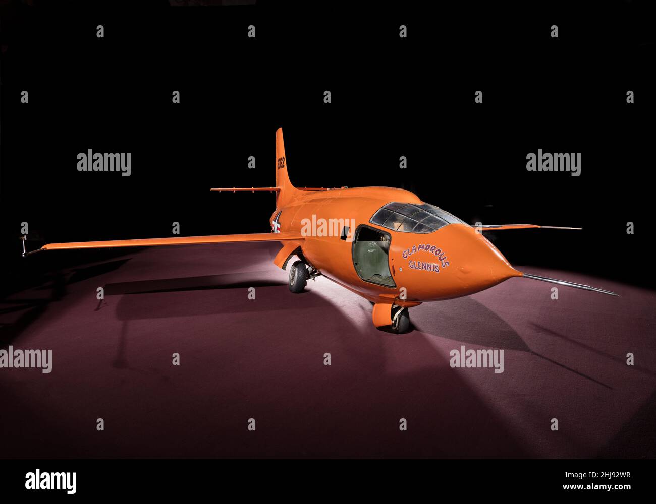 Three-quarter right front view of the Bell X-1 "Glamorous Glennis ...