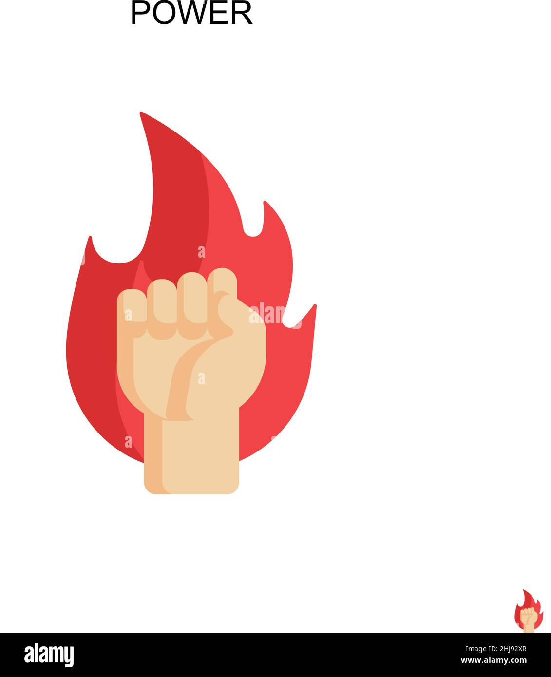 Power Simple vector icon. Illustration symbol design template for web ...