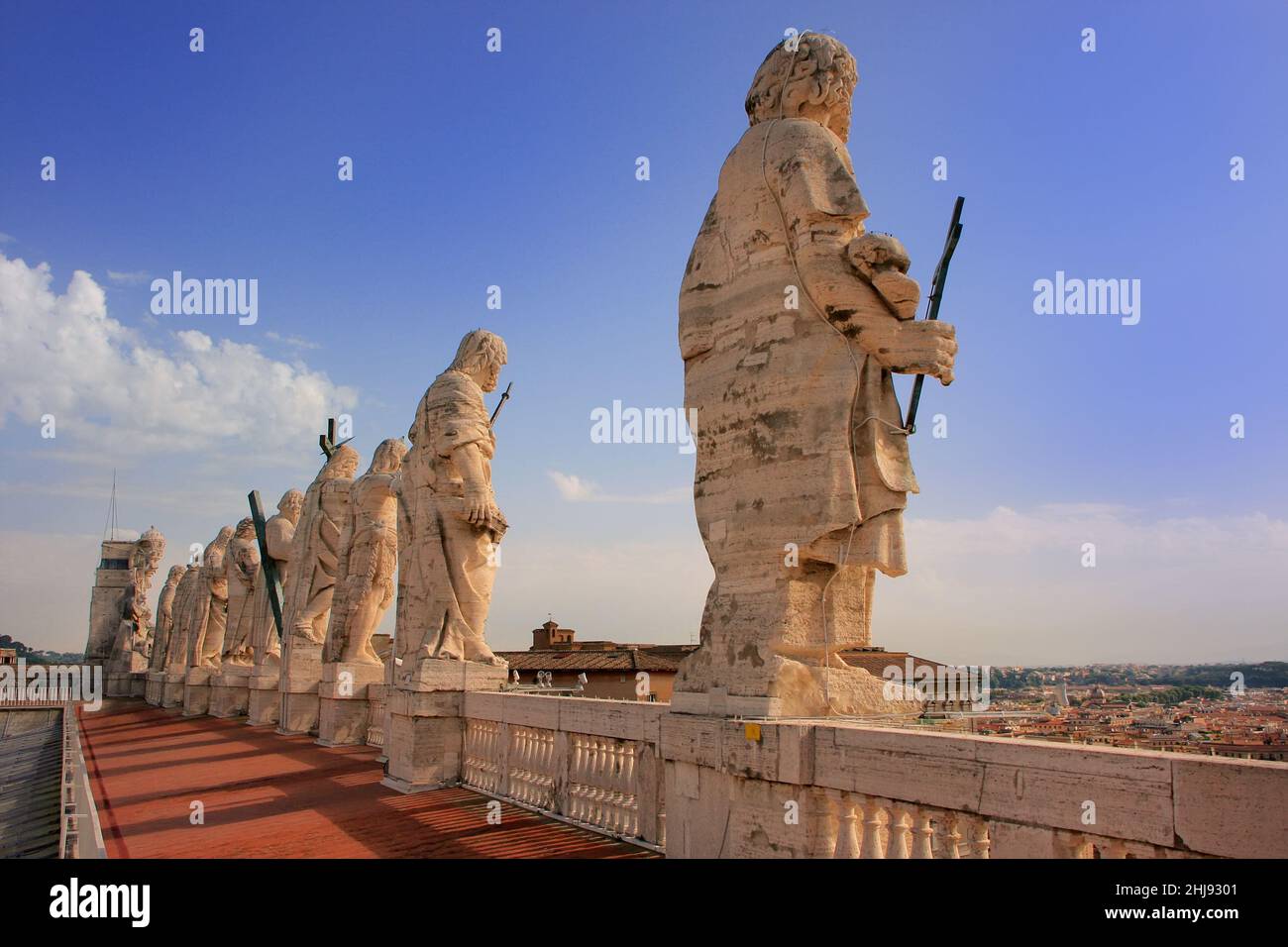 Statues of Saints, St Peters Basilica, Vatican City, Rome Stock Photo ...