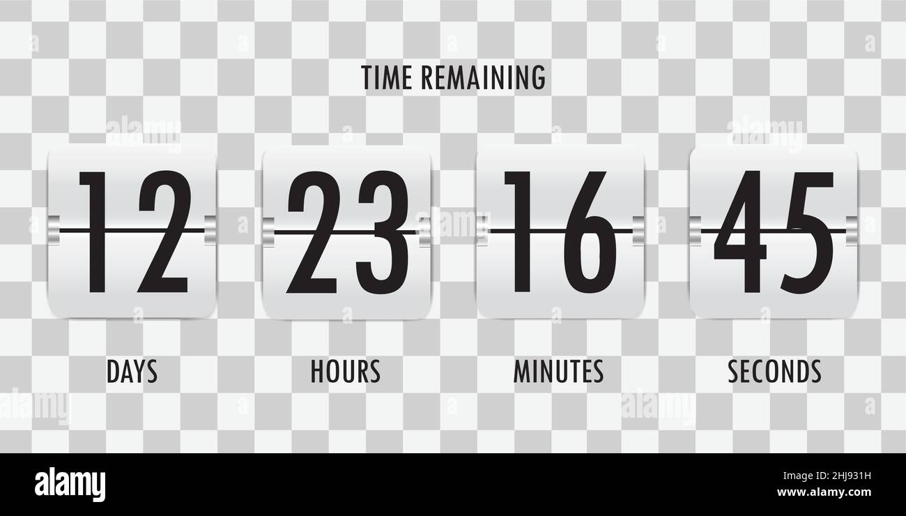 Flipclock Stock Vector Images - Alamy