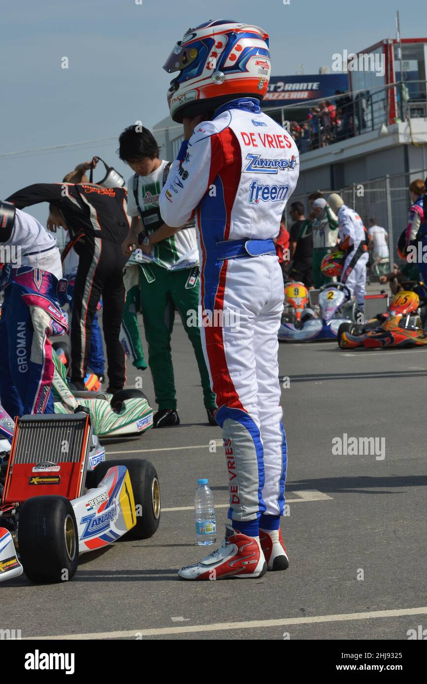 Nyck de Vries seen here during his karting career, the Dutch racing ...
