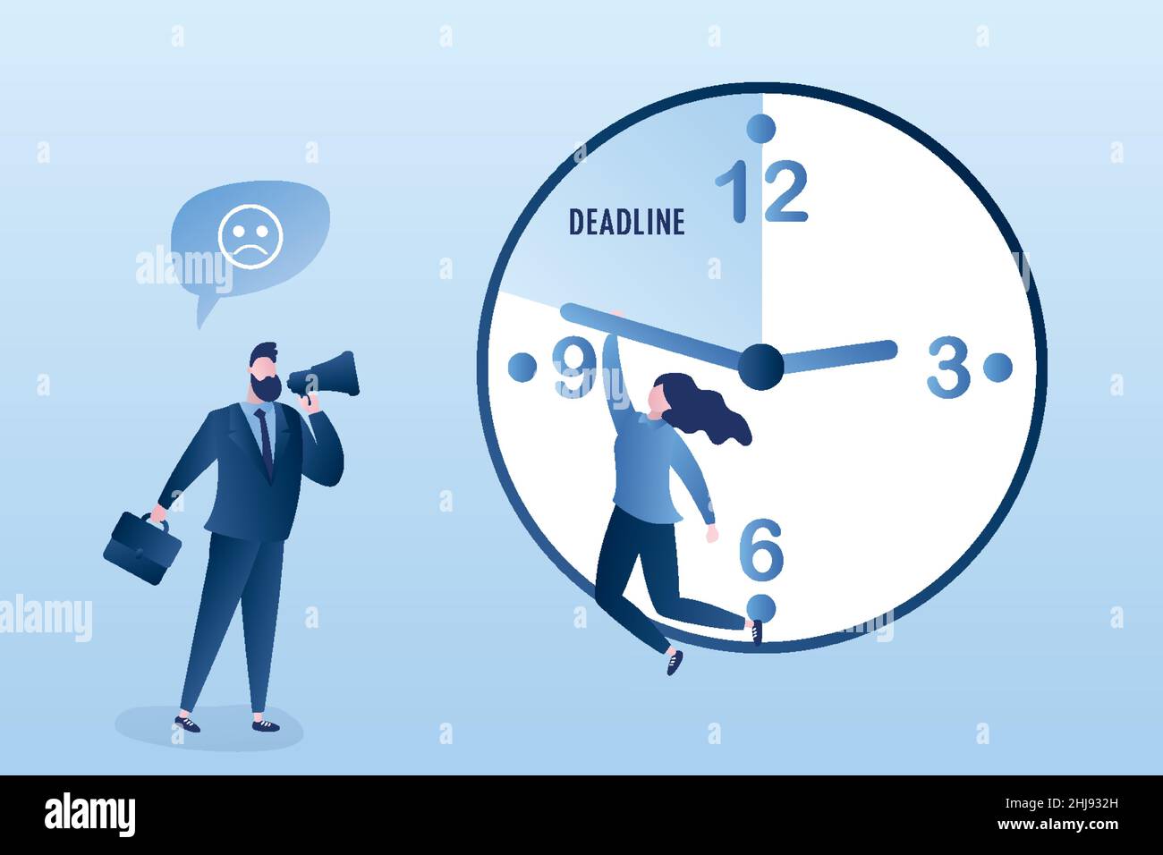 Time hurries Stock Vector Images - Alamy