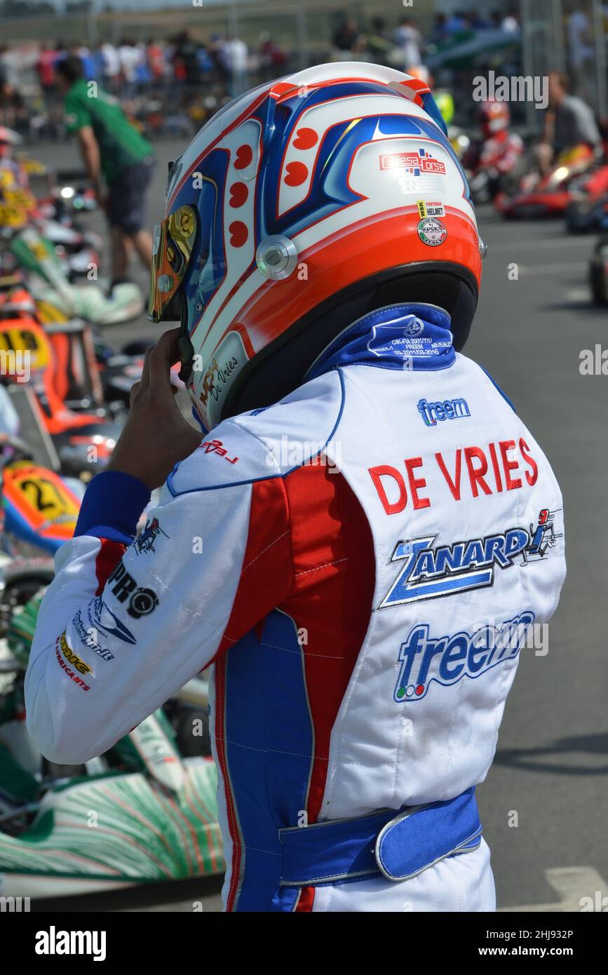 Nyck de Vries seen here during his karting career, the Dutch racing ...